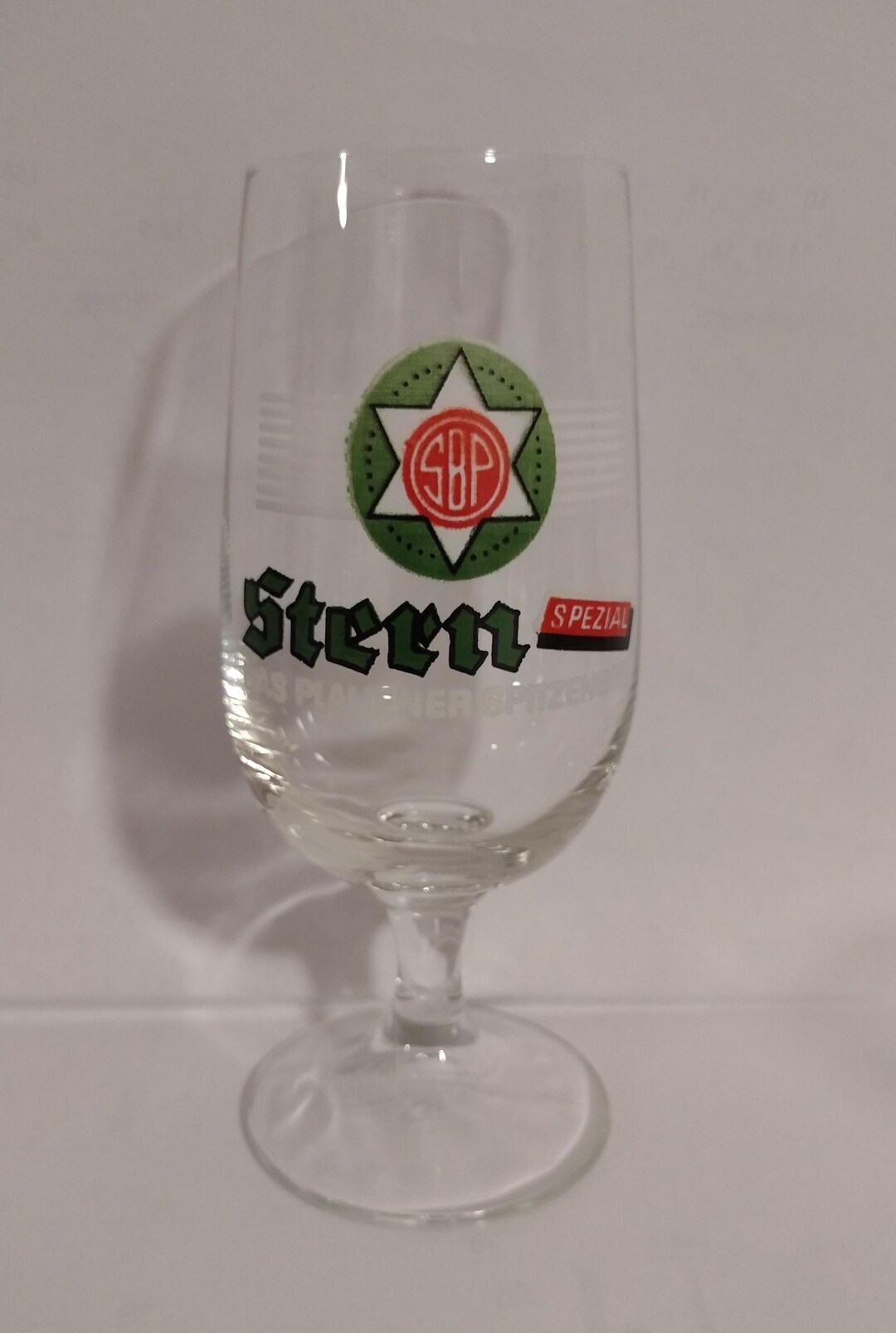 Stern Spezial "das Plauener Spitzenbier" German Stemmed Beer Glass 0 ...