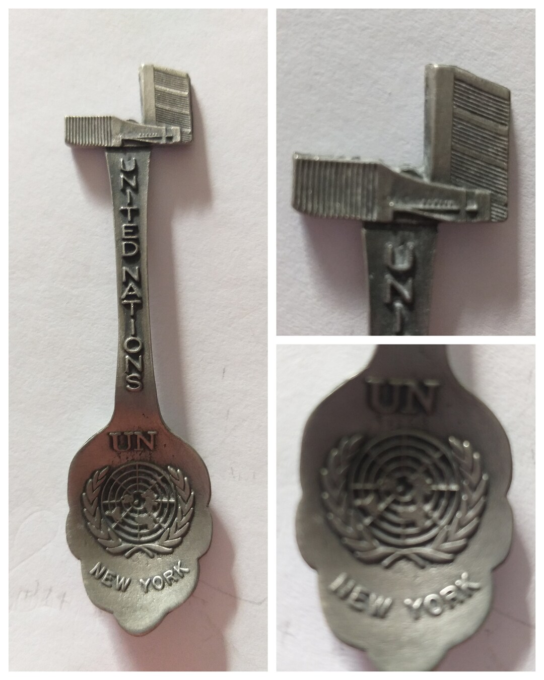 Union Nations UN Building New York Souvenir Commemorative 3D Vintage ...