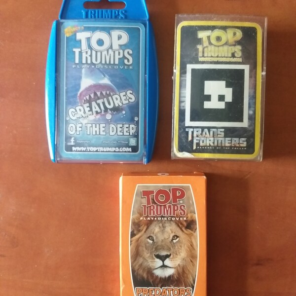Vintage Top Trumps Cards - Etsy