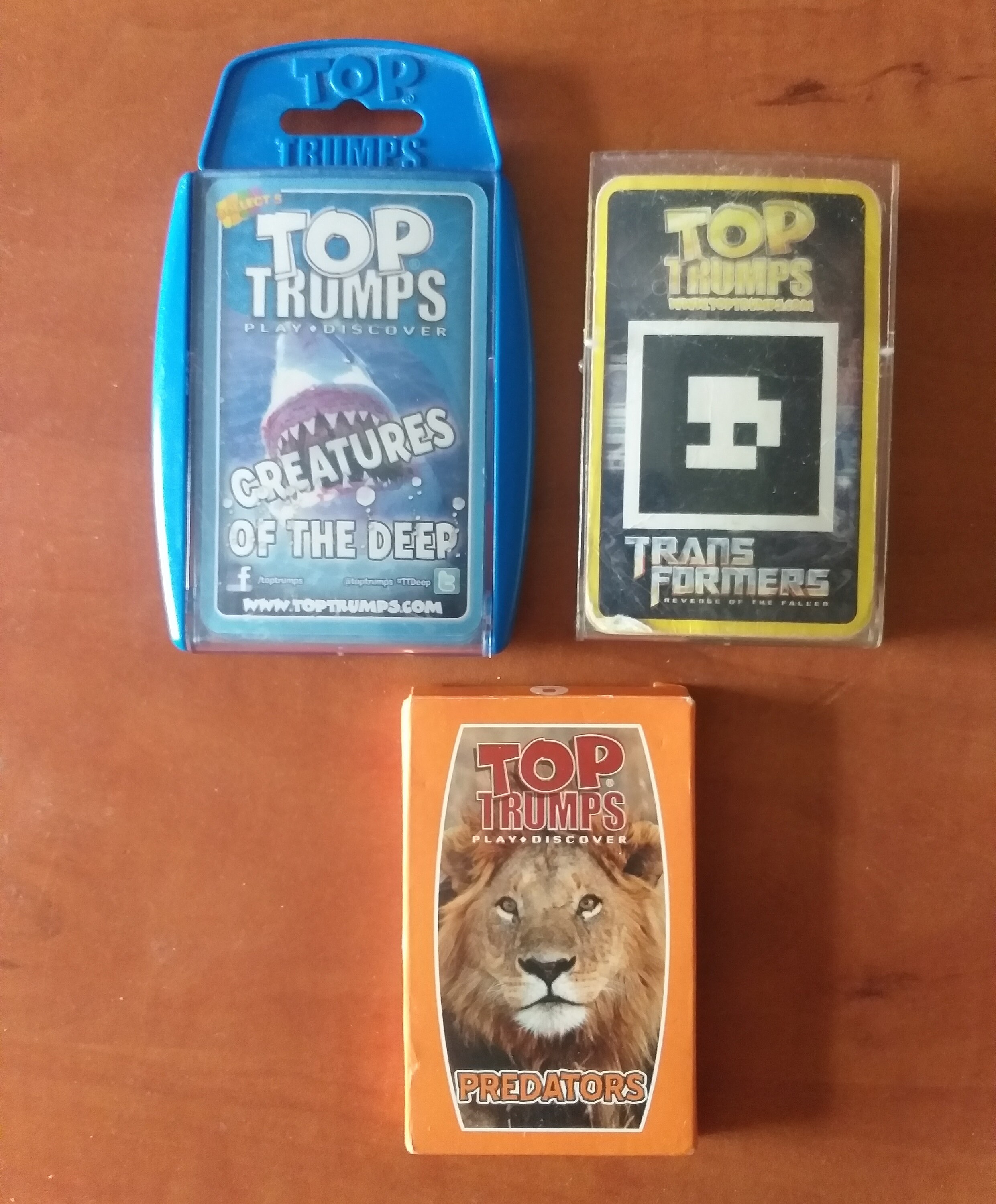 Set 3 Top Trumps Card Game, Predators, Creatures of the Deep ...
