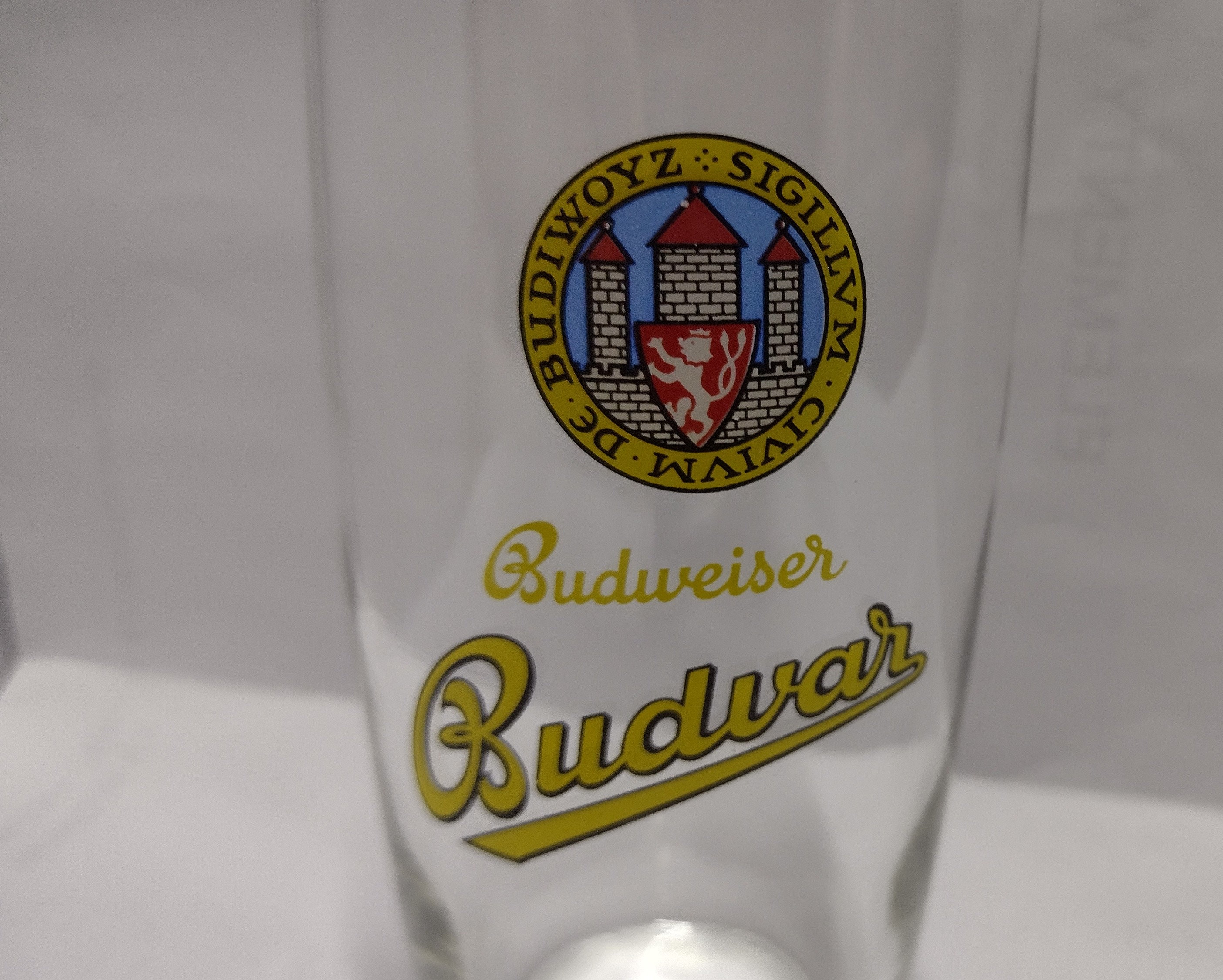 Budweiser/budvar Beer Glass. De Budiwoyz Sigillum Civium Beer Glass ...