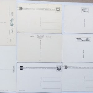A Set of 8 Vintage British Postcards (unused) Featuring Landscape, View ...