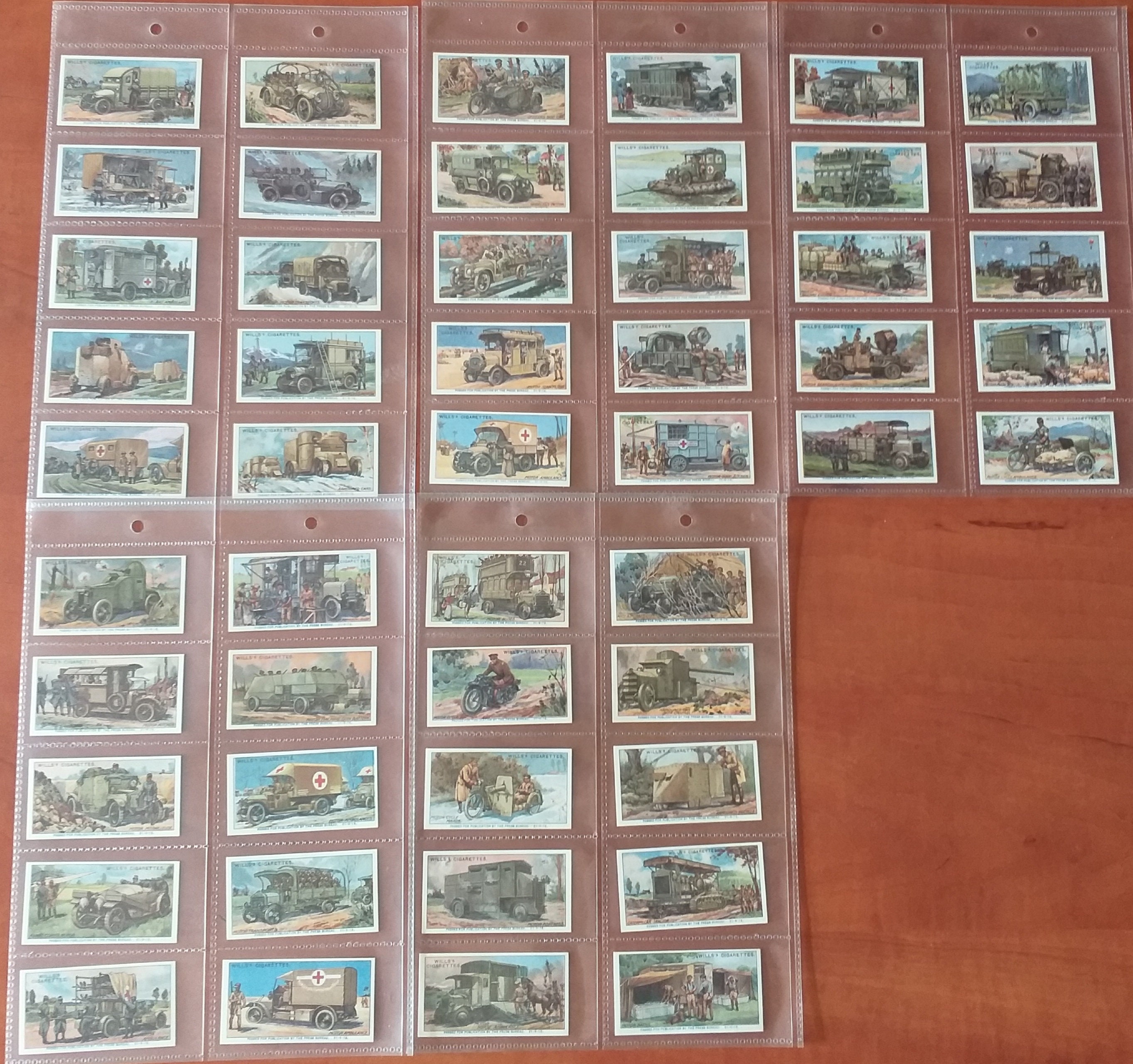 Military Motors Wills's Cigarettes Cards Full Complete. W D & H O Wills ...