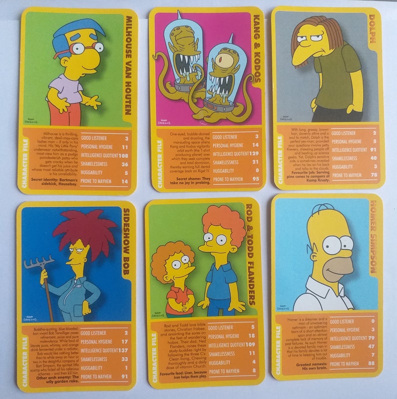 The Simpsons Classic Collection Vol 1 2005 Top Trumps Specials Moves ...