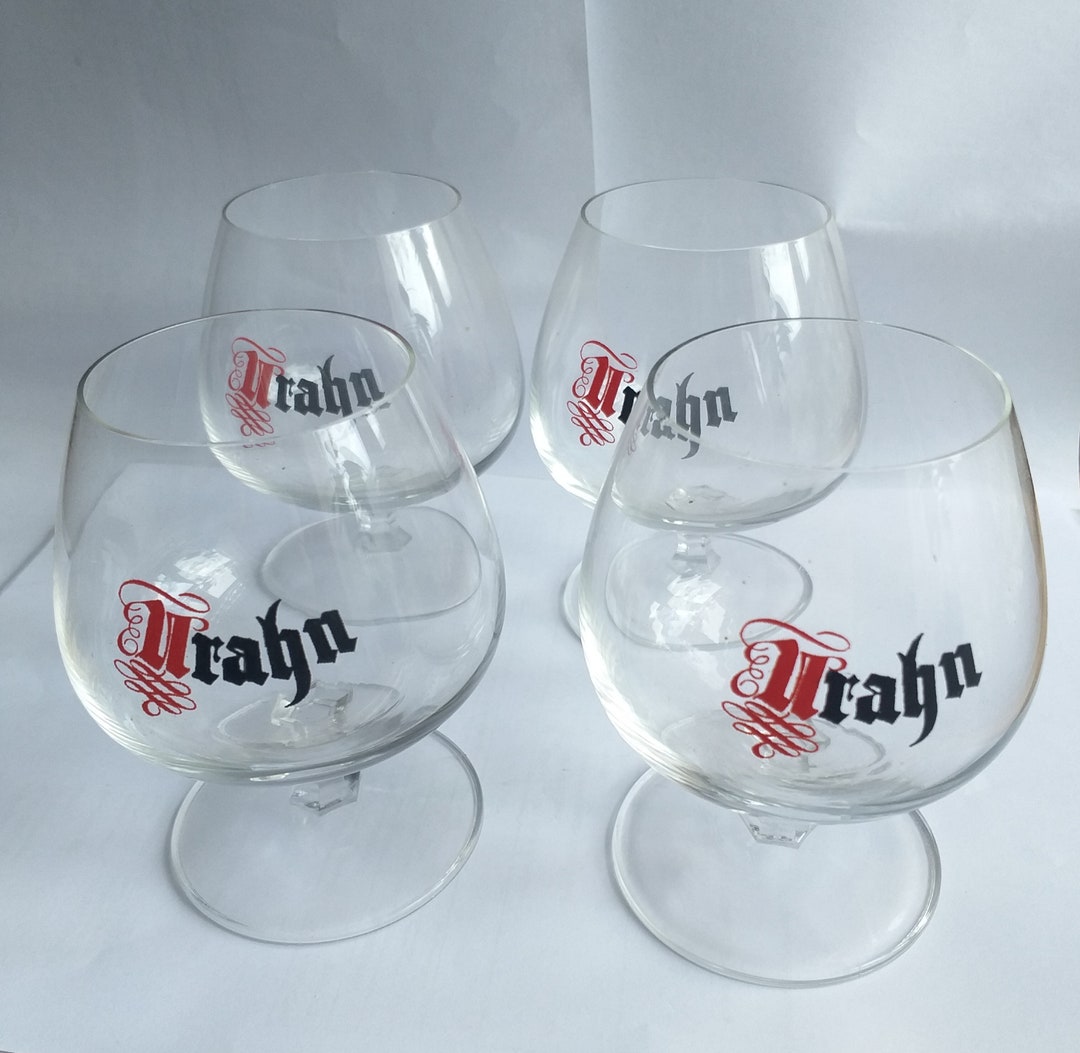 Set of 4 Urahn DDR GDR East Germany Cognac Brandy Vintage Glasses 330ml ...