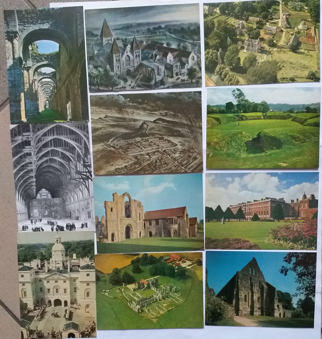 A Set of 11 Vintage British Postcards (unused) Featuring Landscape ...
