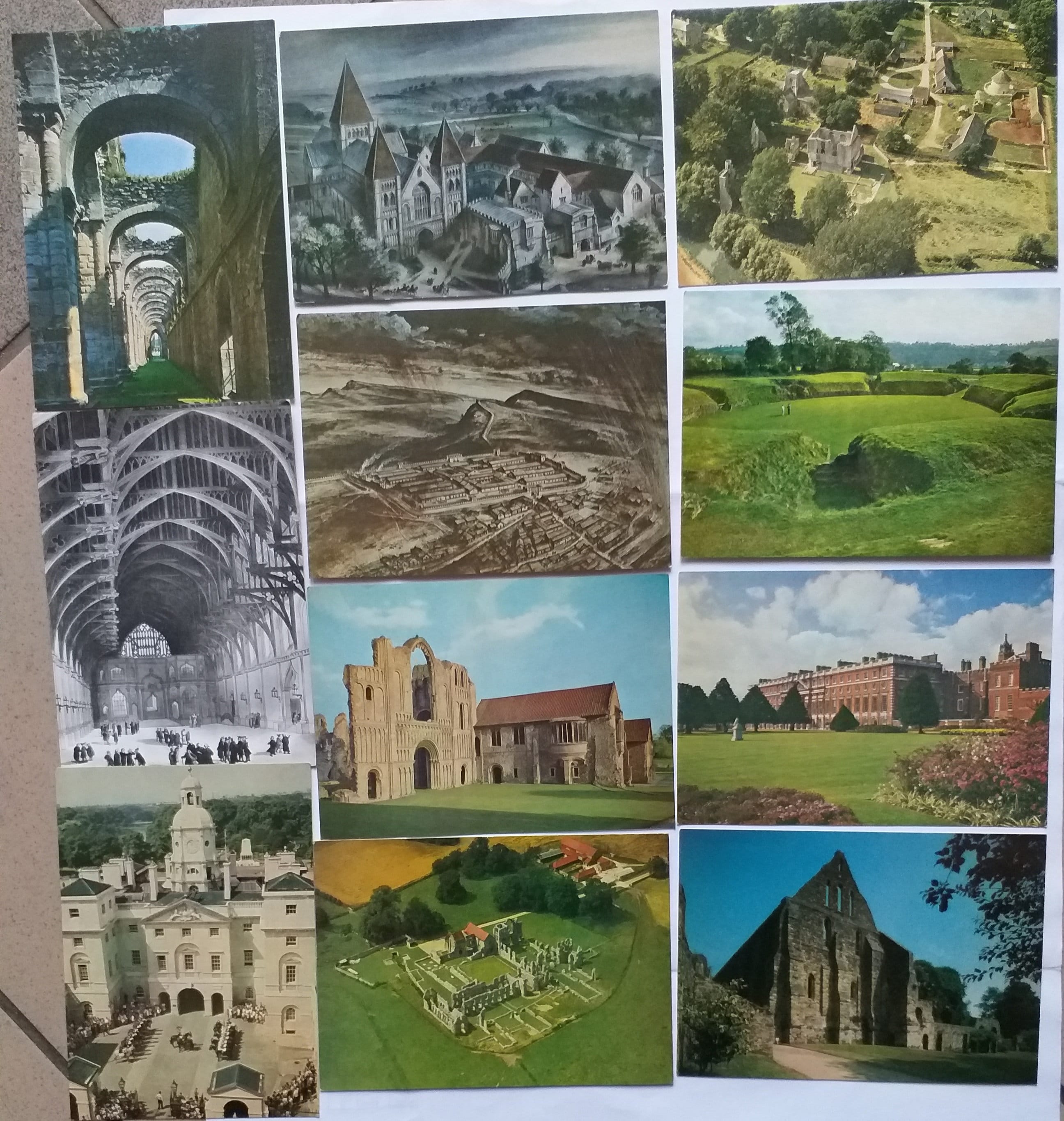 A Set of 11 Vintage British Postcards unused Featuring Landscape, View ...