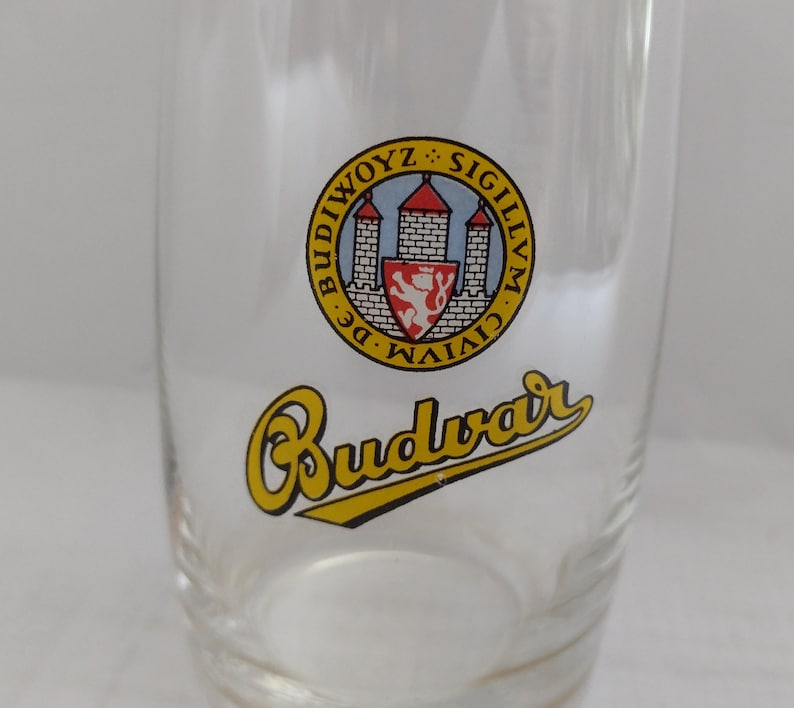 Budweiser/budvar Beer Glass. De Budiwoyz Sigillum Civium Czech Beer ...