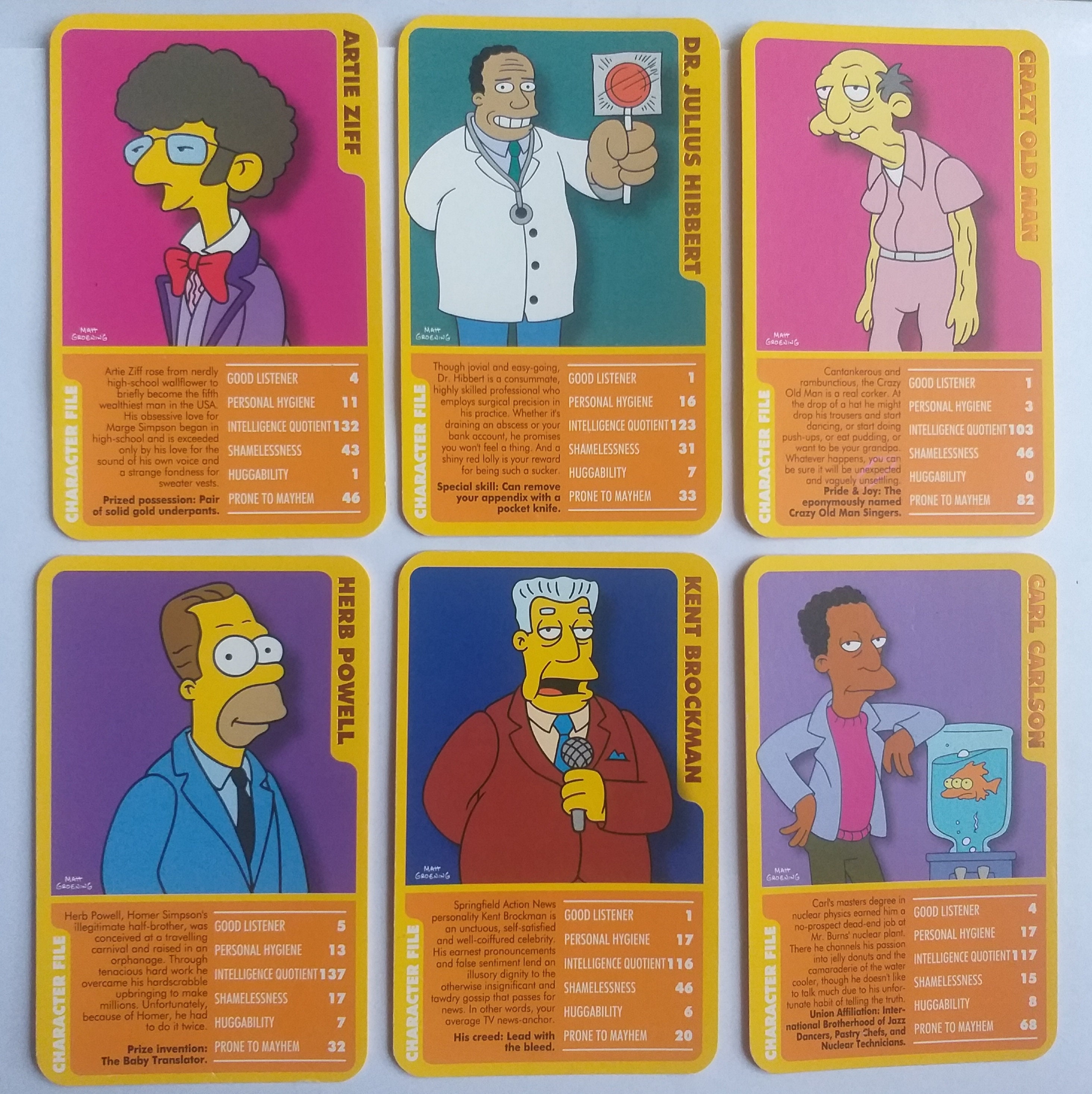 The Simpsons Classic Collection Vol 1 2005 Top Trumps Specials Moves ...