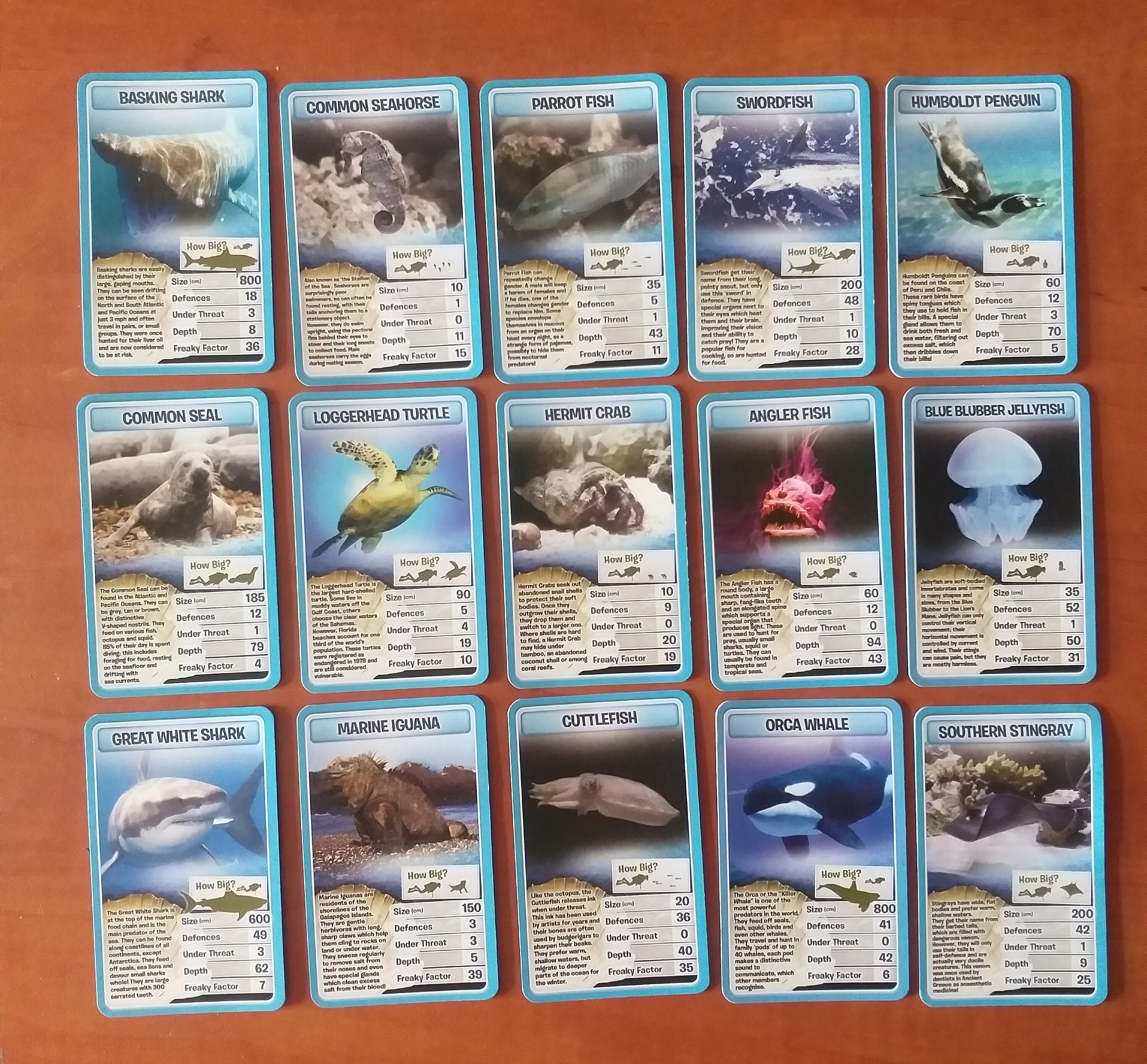 Set 3 Top Trumps Card Game, Predators, Creatures of the Deep ...