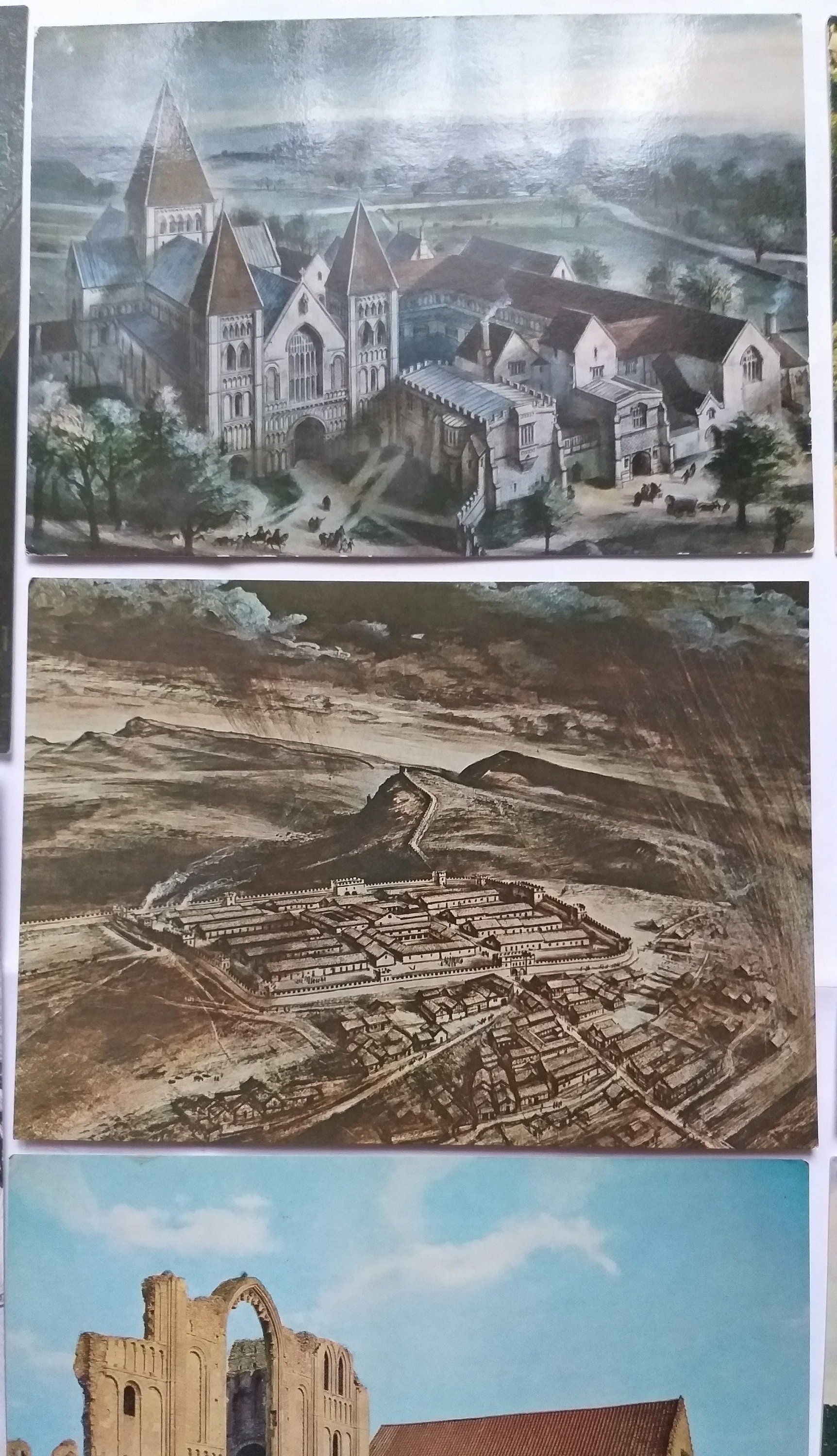 A Set of 11 Vintage British Postcards (unused) Featuring Landscape ...