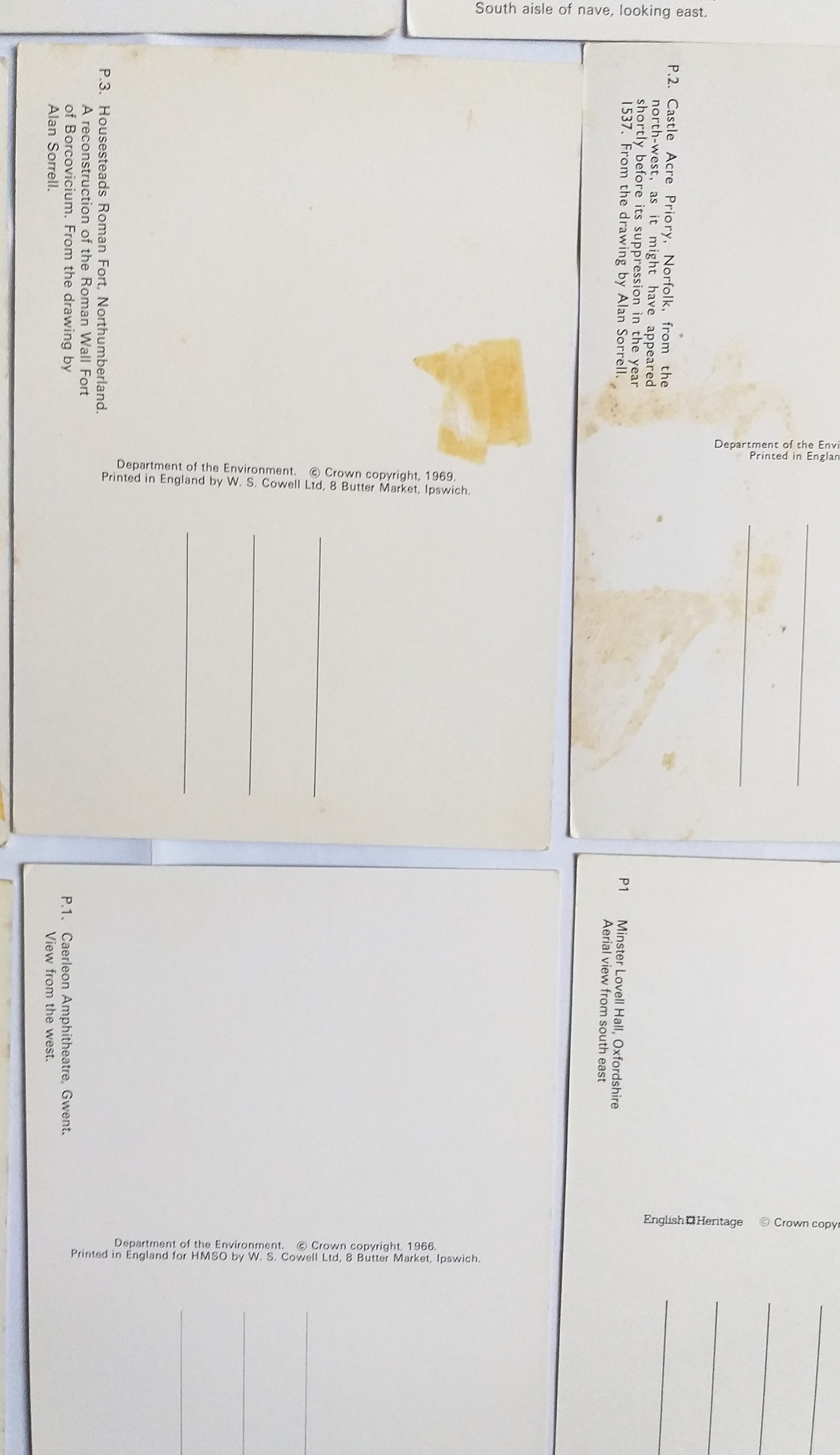 A Set of 11 Vintage British Postcards unused Featuring Landscape, View ...