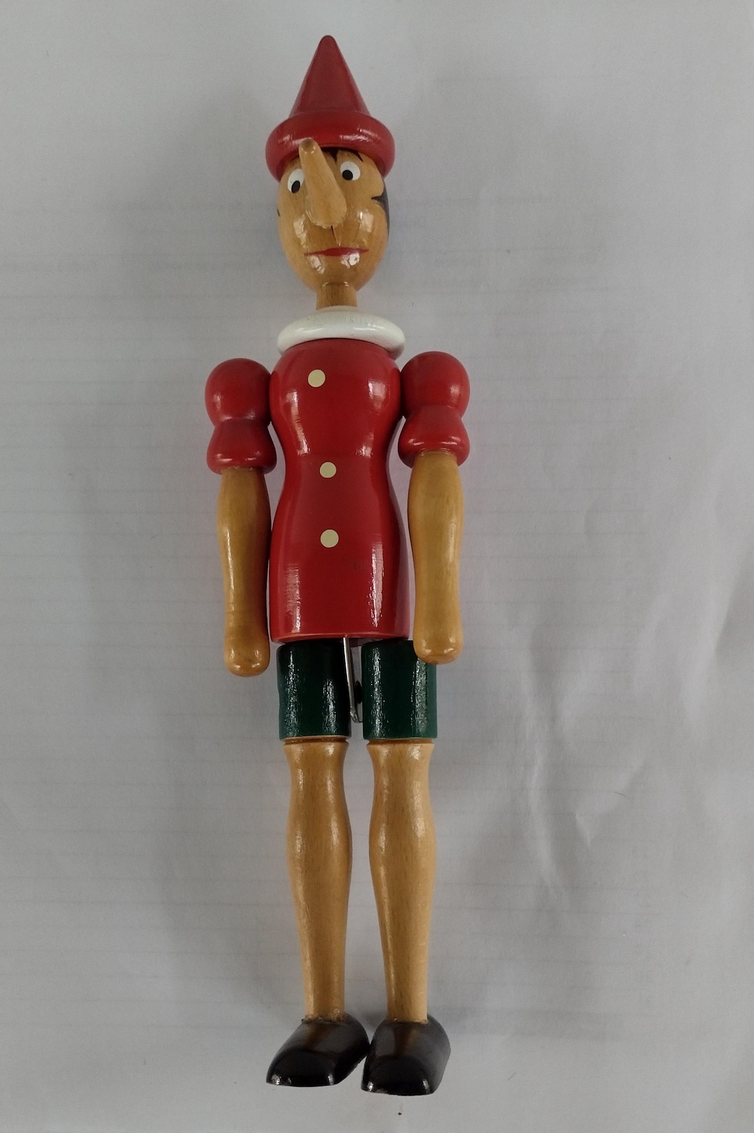 Pinocchio Wooden Italian Toy, Master Geppetto, Made Wood Figurine. Made ...