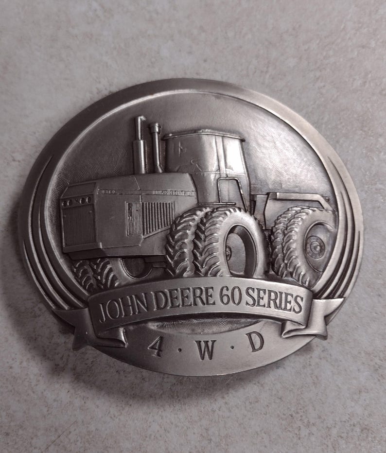 John Deere 60 Series Tractor Belt Buckle 1989. - Etsy