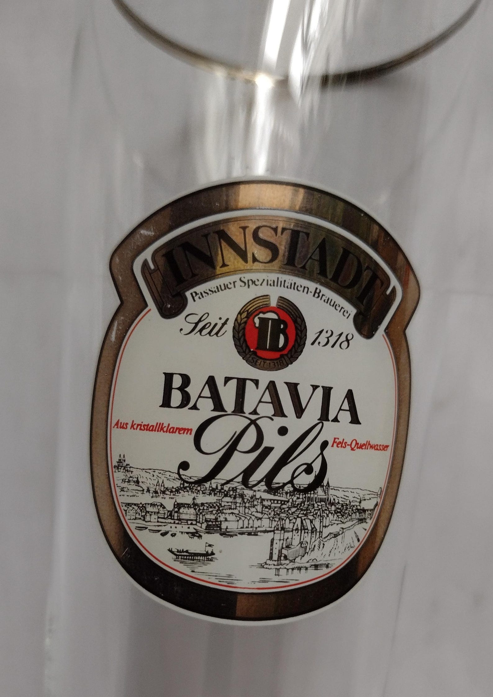 Innstadt Batavia Beer Glass 0.3l German Collectible Beer Glass With ...