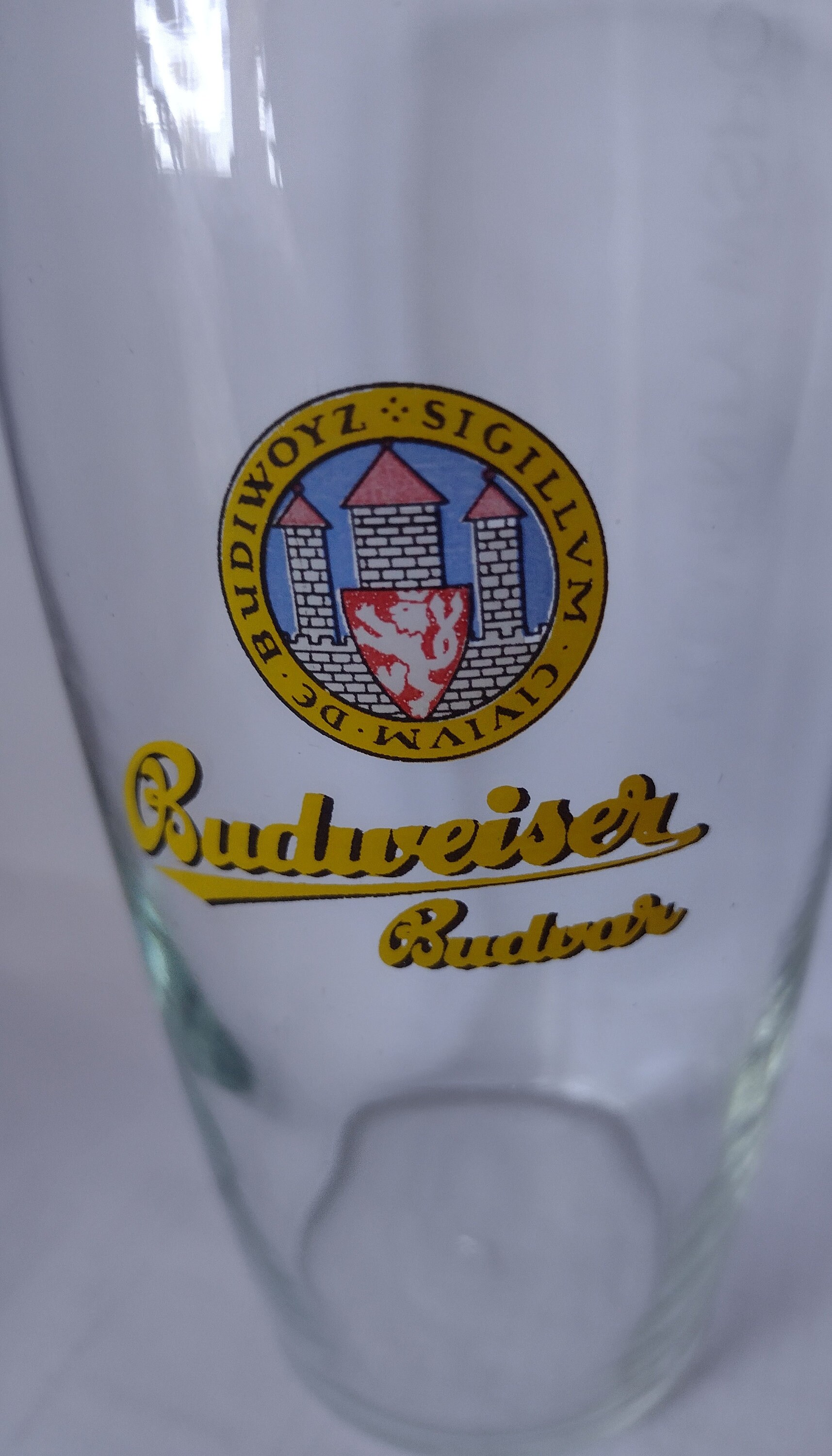 Budweiser/budvar Beer Glass. De Budiwoyz Sigillum Civium Czech Beer ...
