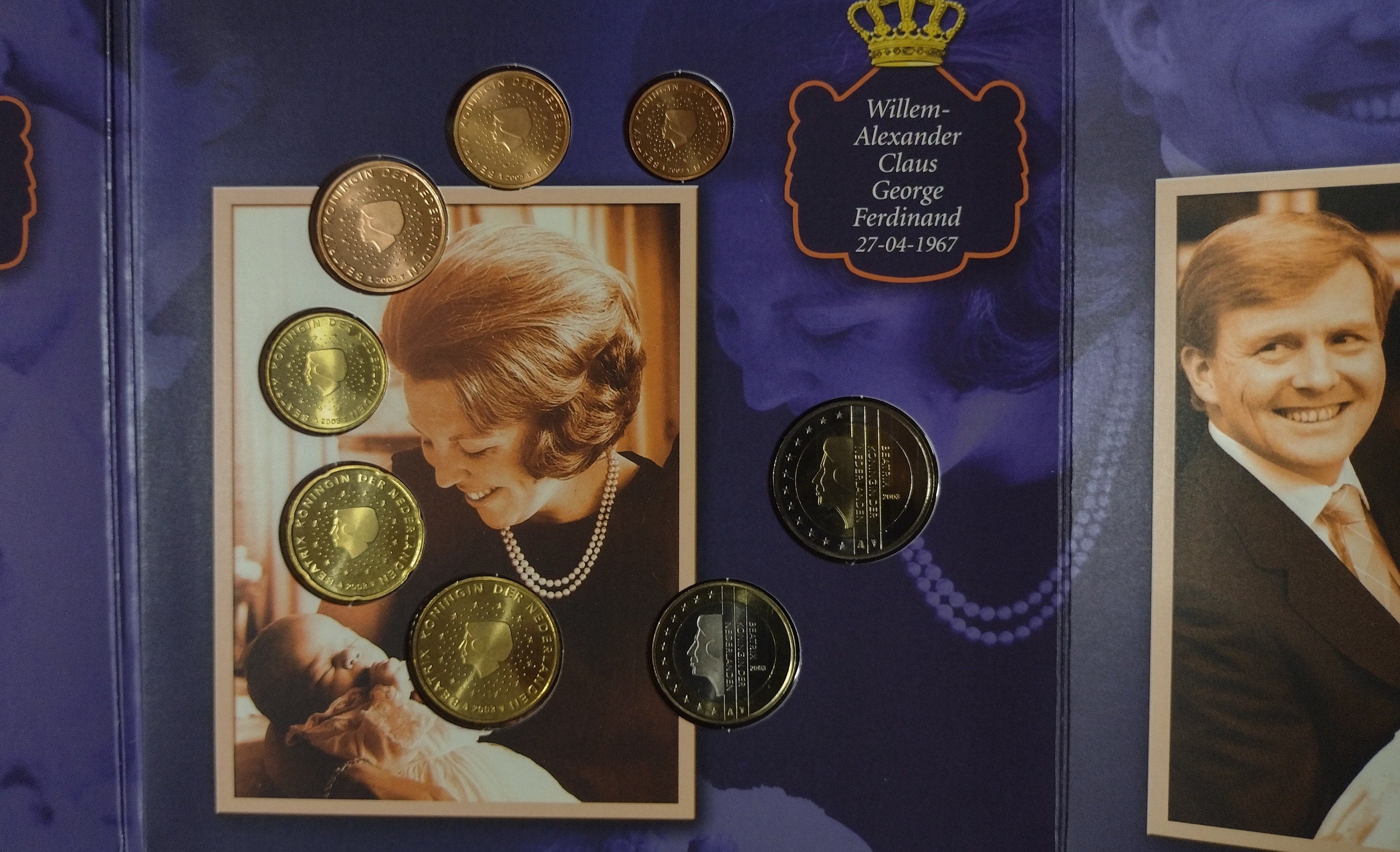 2003 Netherlands Euroset of 8 Euro Coins Silver 925 Medal - Etsy