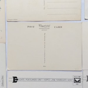 A Set of 8 Vintage British Postcards (unused) Featuring Landscape, View ...