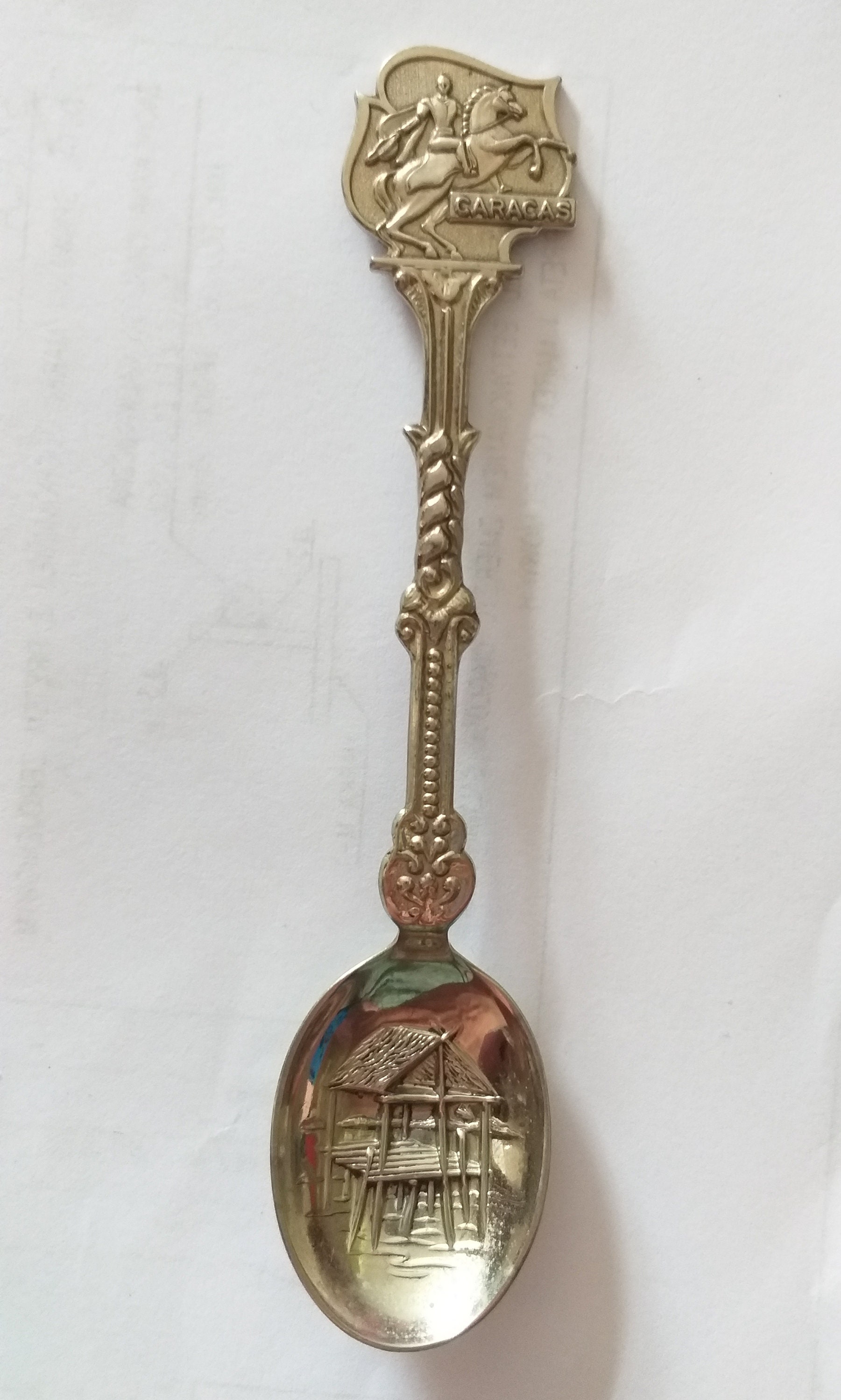 Caracas Venezuela Souvenir Vintage Collectible Silver Plated Spoon ...