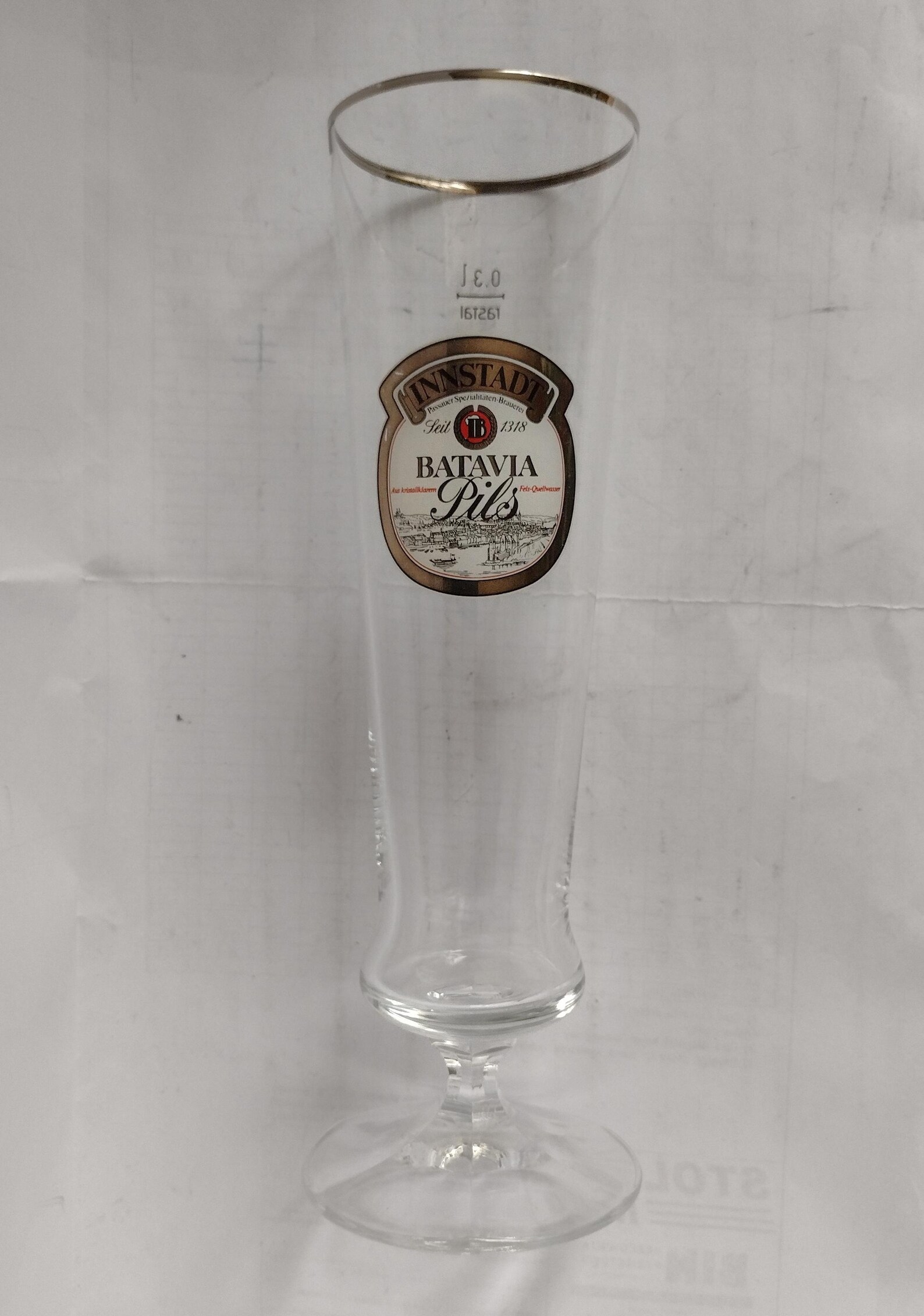 Innstadt Batavia Beer Glass 0.3l German Collectible Beer Glass With ...