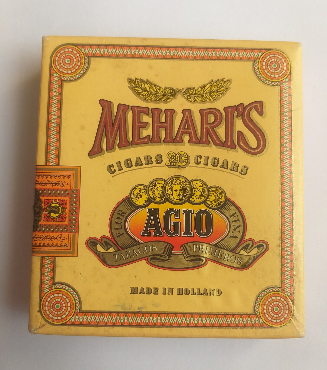 Meharis Agio Dutch Empty Cardboard Paper Cameroun Tabak Collectible ...