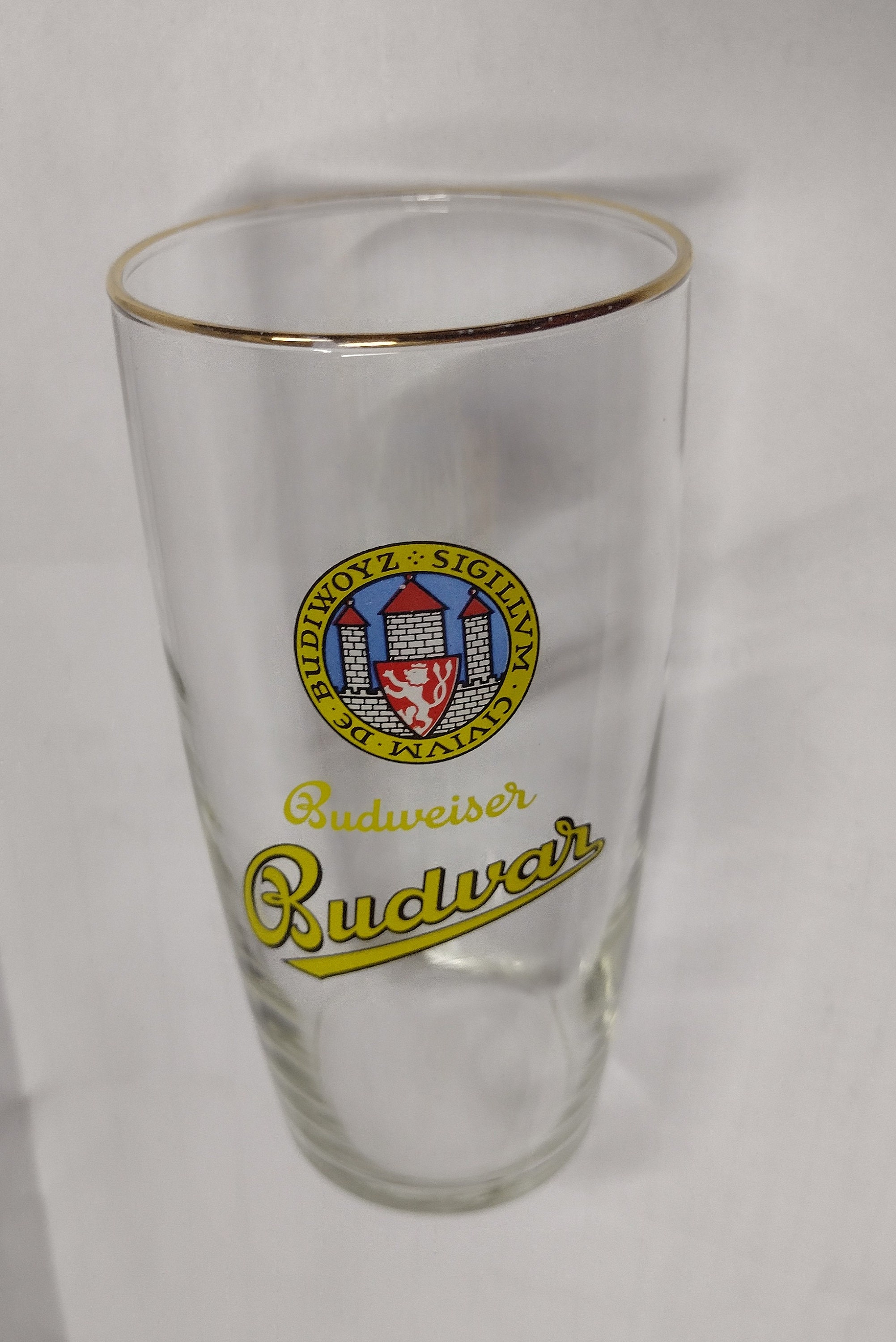 Budweiser/budvar Beer Glass. De Budiwoyz Sigillum Civium Czech Beer ...