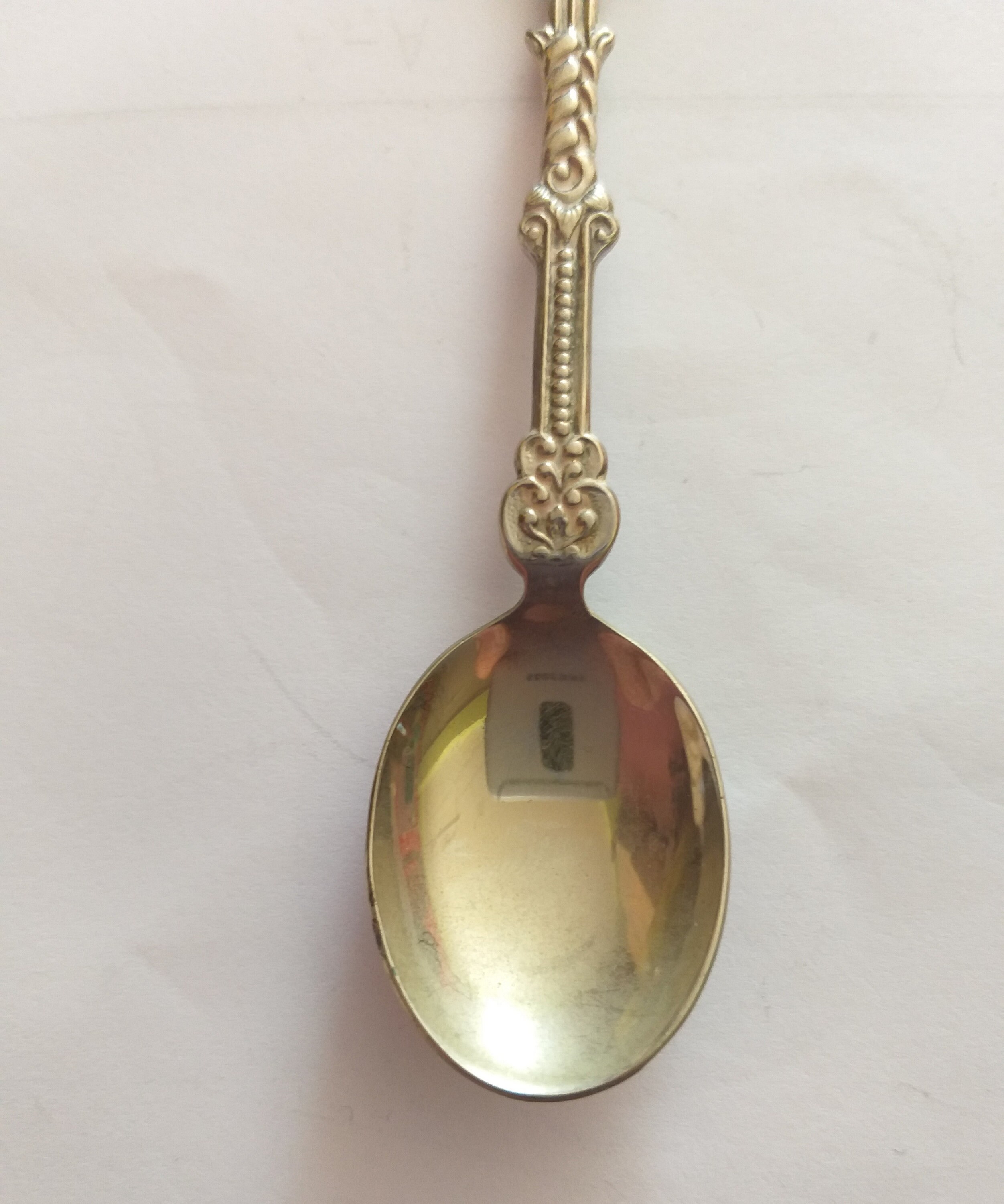 Bombay Ganesha Souvenir Vintage Collectors Silver Plated Indian Spoon ...