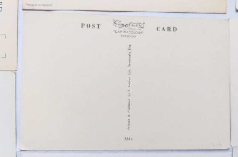 A Set of 8 Vintage British Postcards (unused) Featuring Landscape, View ...