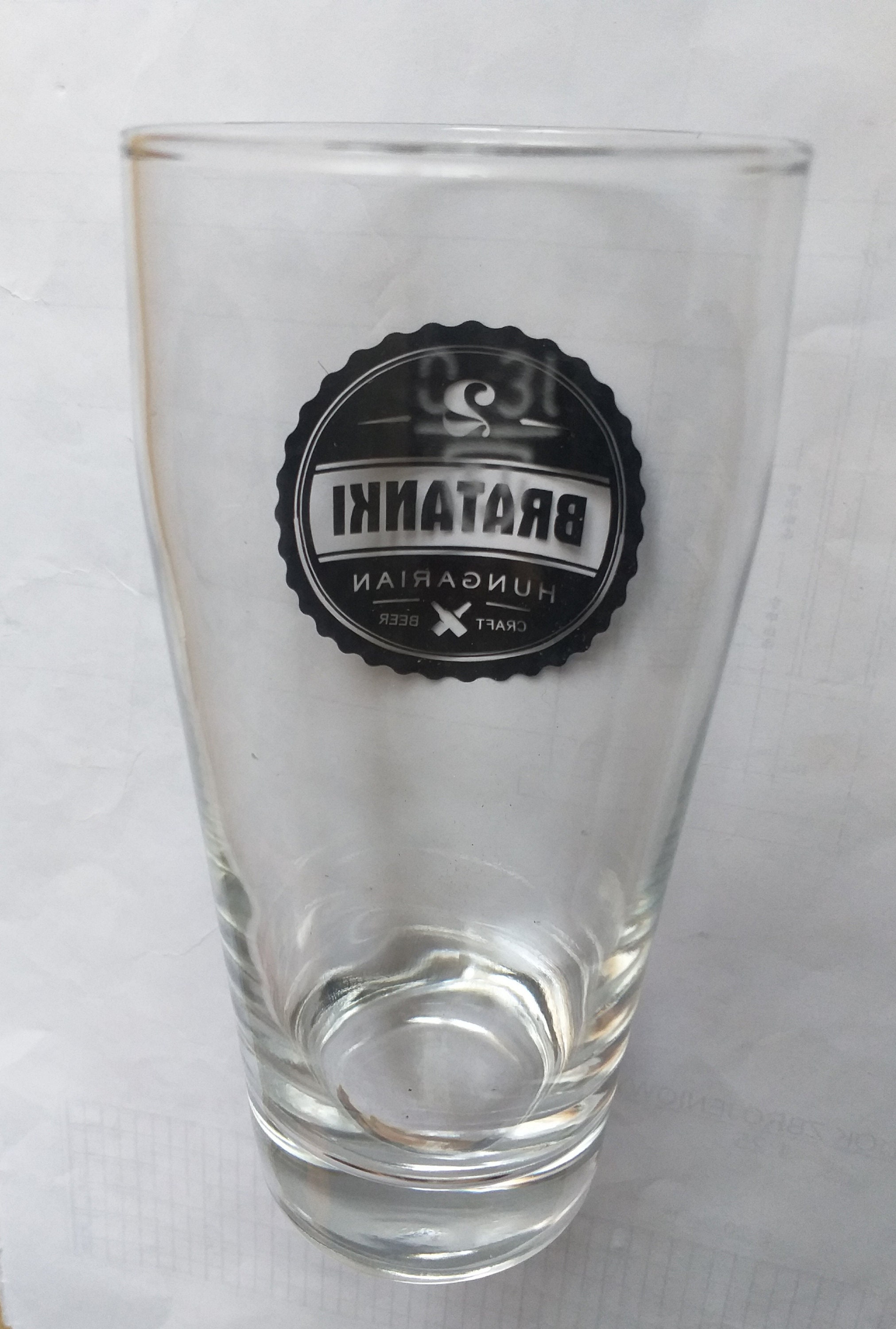 Bratanki 2 Hungarian Craft Beer Glass, Beer Drinking Glassware Barware Glass 300ml. - Etsy