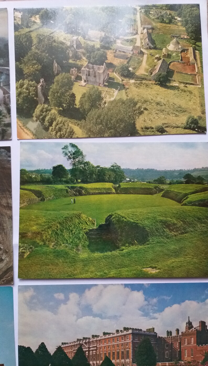 A Set of 11 Vintage British Postcards (unused) Featuring Landscape ...
