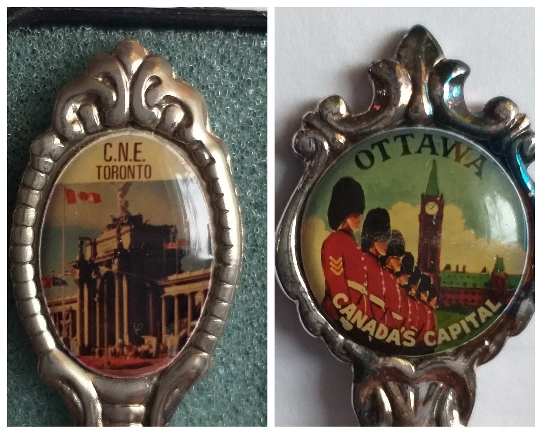 Ottawa CNE Toronto Canada Souvenir Vintage Collectible Silver Plated ...