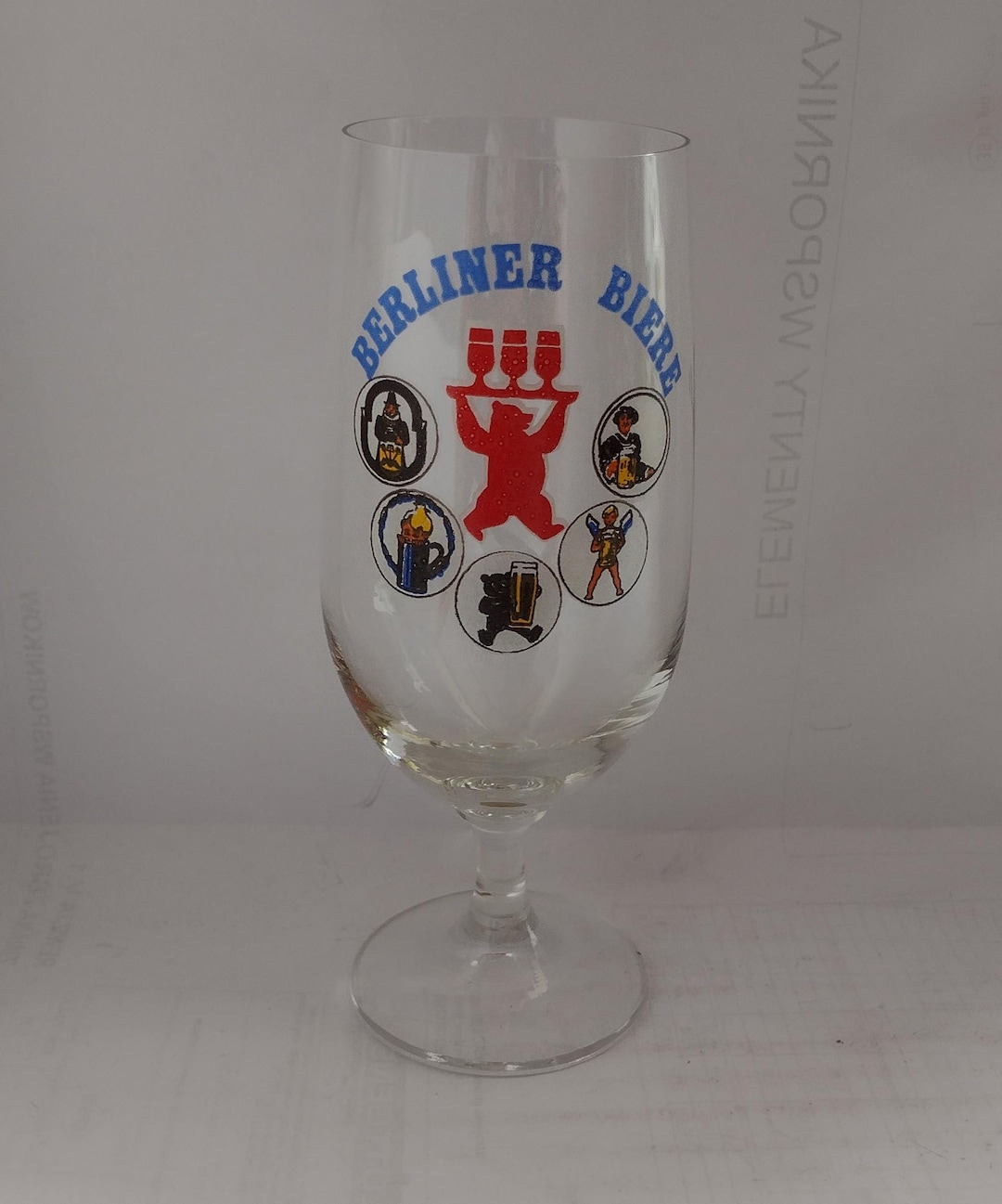 Berliner Beer Glass, Vintage Germany Stemmed Beer Glass, Collectible ...
