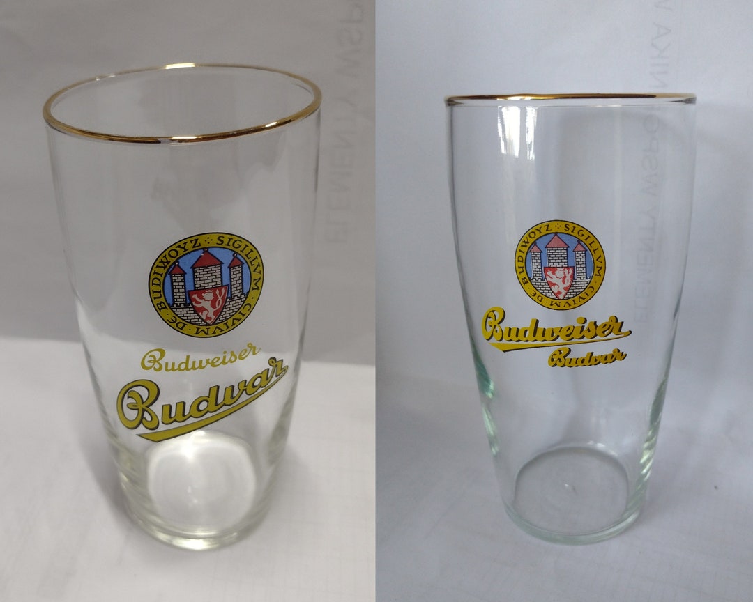 Budweiser/budvar Beer Glass. De Budiwoyz Sigillum Civium Czech Beer ...