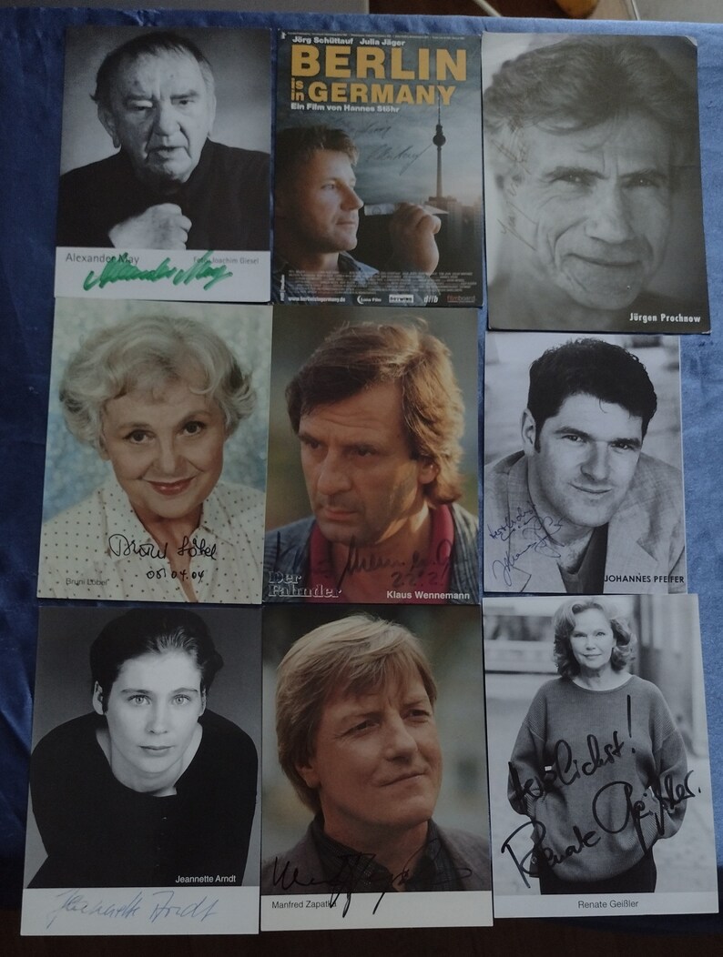 Photos and Postcards German Actors With Autographs Klaus Wennemann ...