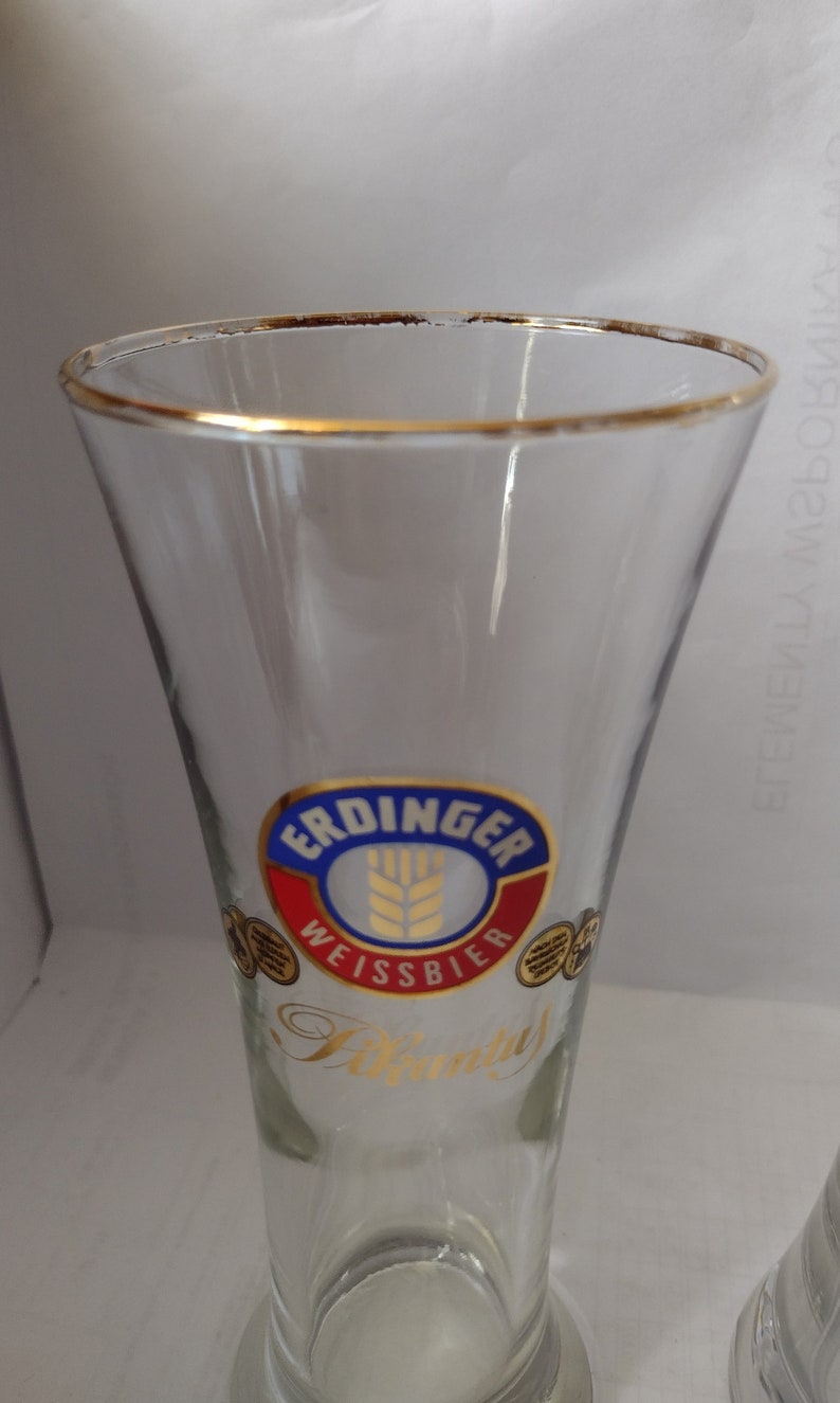 Erdinger Weissbier Pikantus 0.25l 0.3l 0.5l German Beer Glass With Gold ...