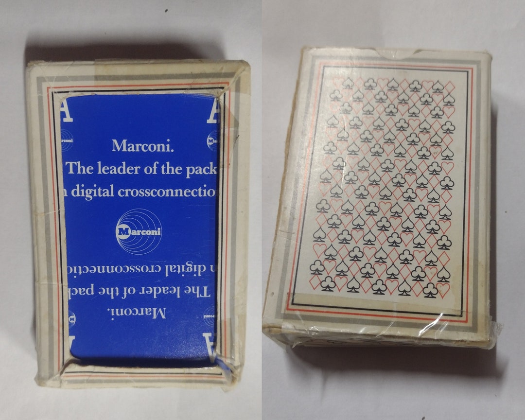 Marconi Deck of Playing Cards. 54 + 1 Pcs. for Collectors. - Etsy