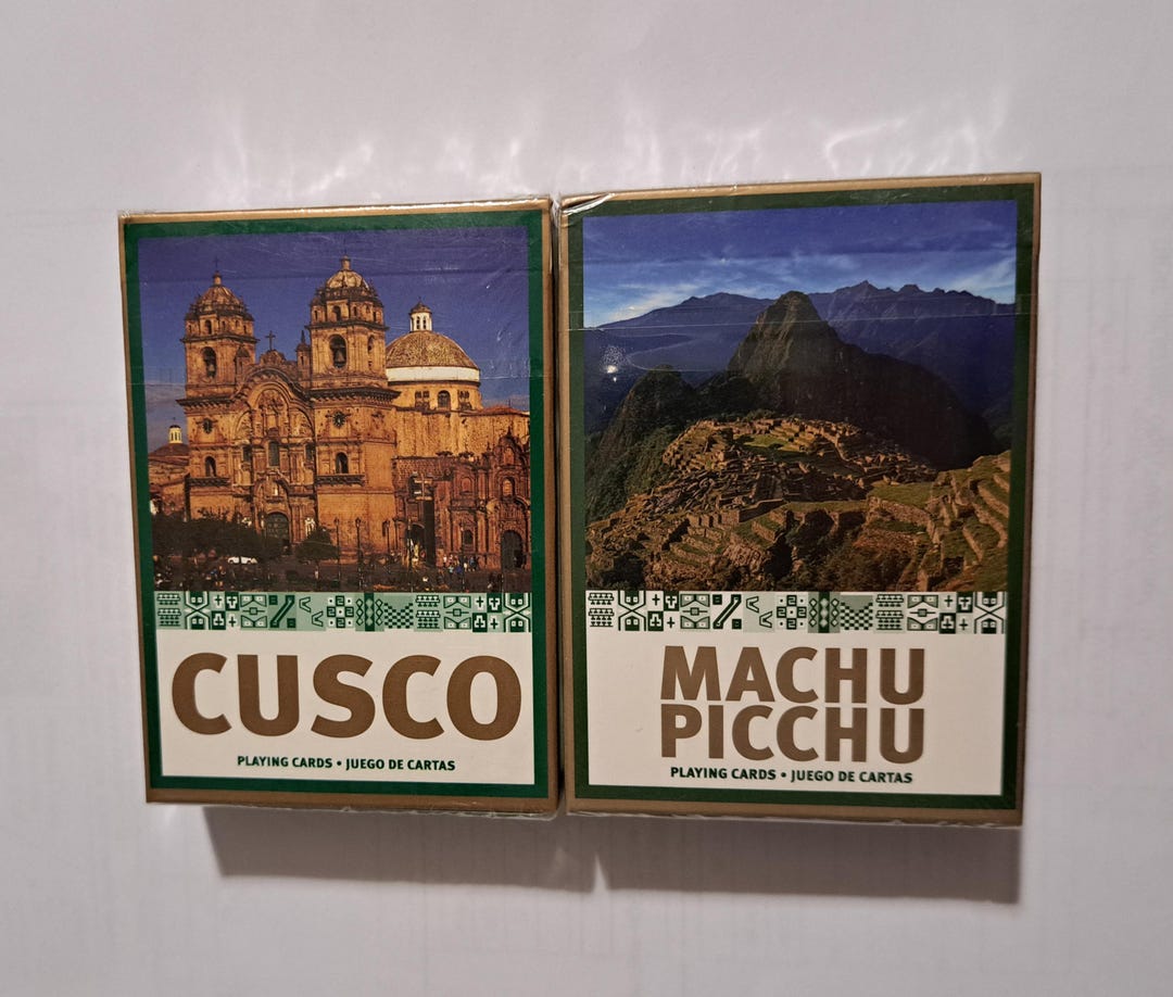 Machu Picchu Cusco Peruvian Deck of Illustrated Playing Cards. Gift ...