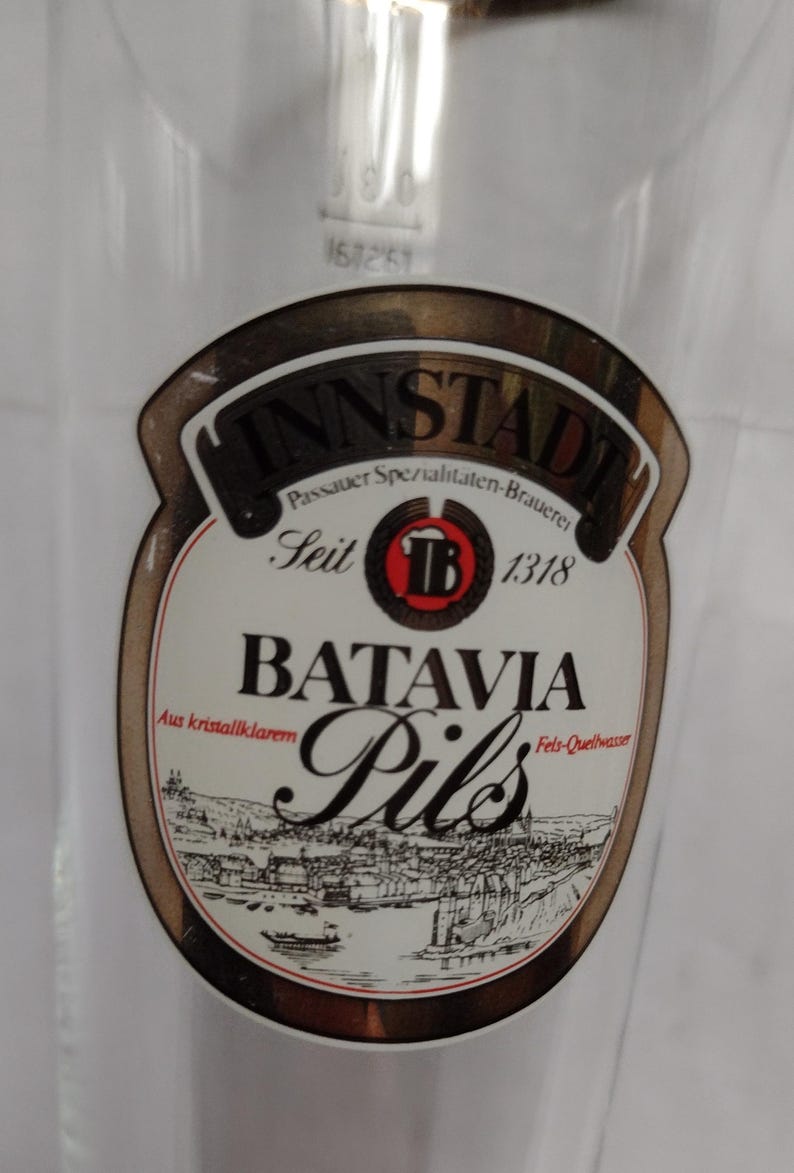 Innstadt Batavia Beer Glass 0.3l German Collectible Beer Glass With ...