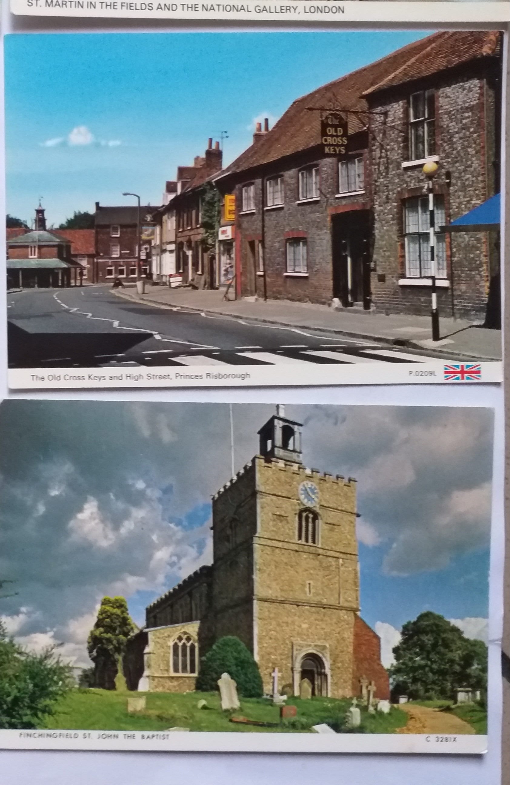 A Set of 11 Vintage British Postcards unused Featuring View of Cities ...