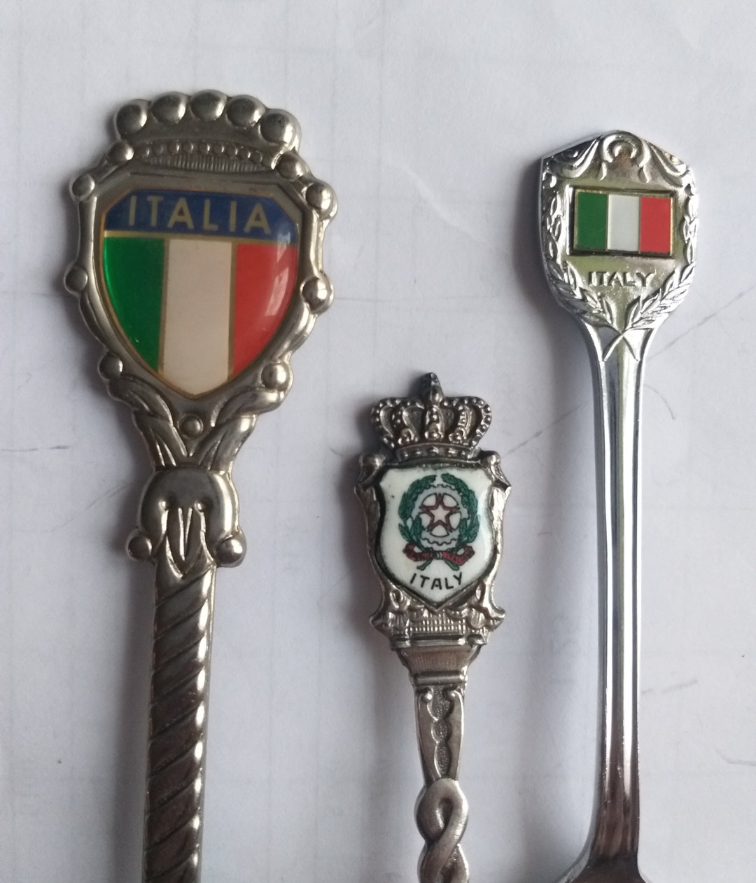 Italy, Italian Flag Souvenir Vintage Collector Spoon. Gift From Italy ...