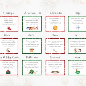 Indoor Christmas Treasure Hunt for Kids | Christmas Treasure Hunt Clues ...