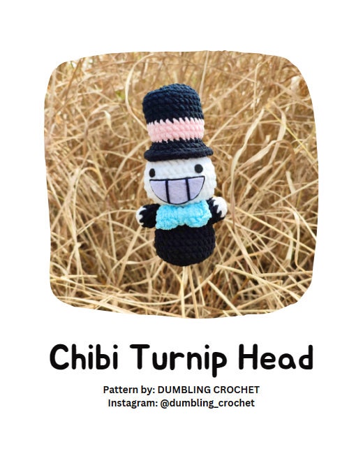 Chibi Turnip Head Scarecrow Amigurumi Pattern PDF PATTERN ONLY - Etsy