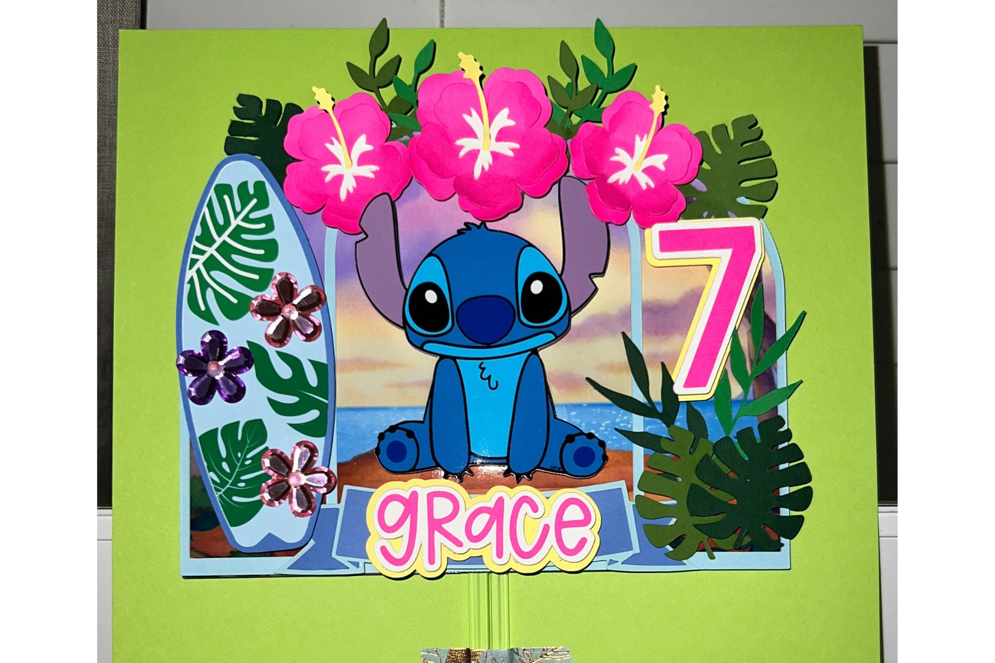 Stitch Inspired Cake Topper - Etsy