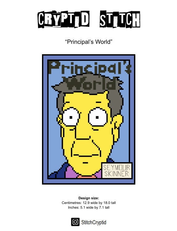 The Simpsons - Principal's World - Seymour Skinner - Funny - Cross ...