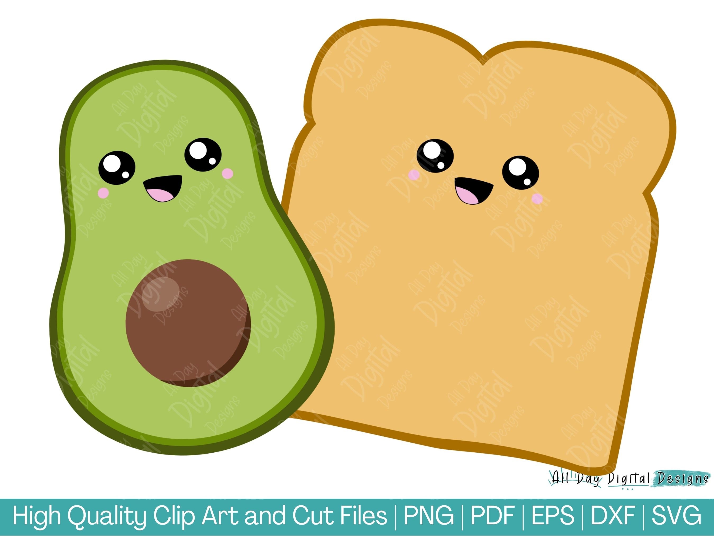 Avocado Toast Buddies SVG Clip Art High Quality Clip Art Crafting Cut ...