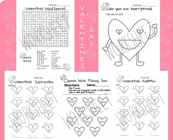 Arbeitsblätter Zum Valentinstag