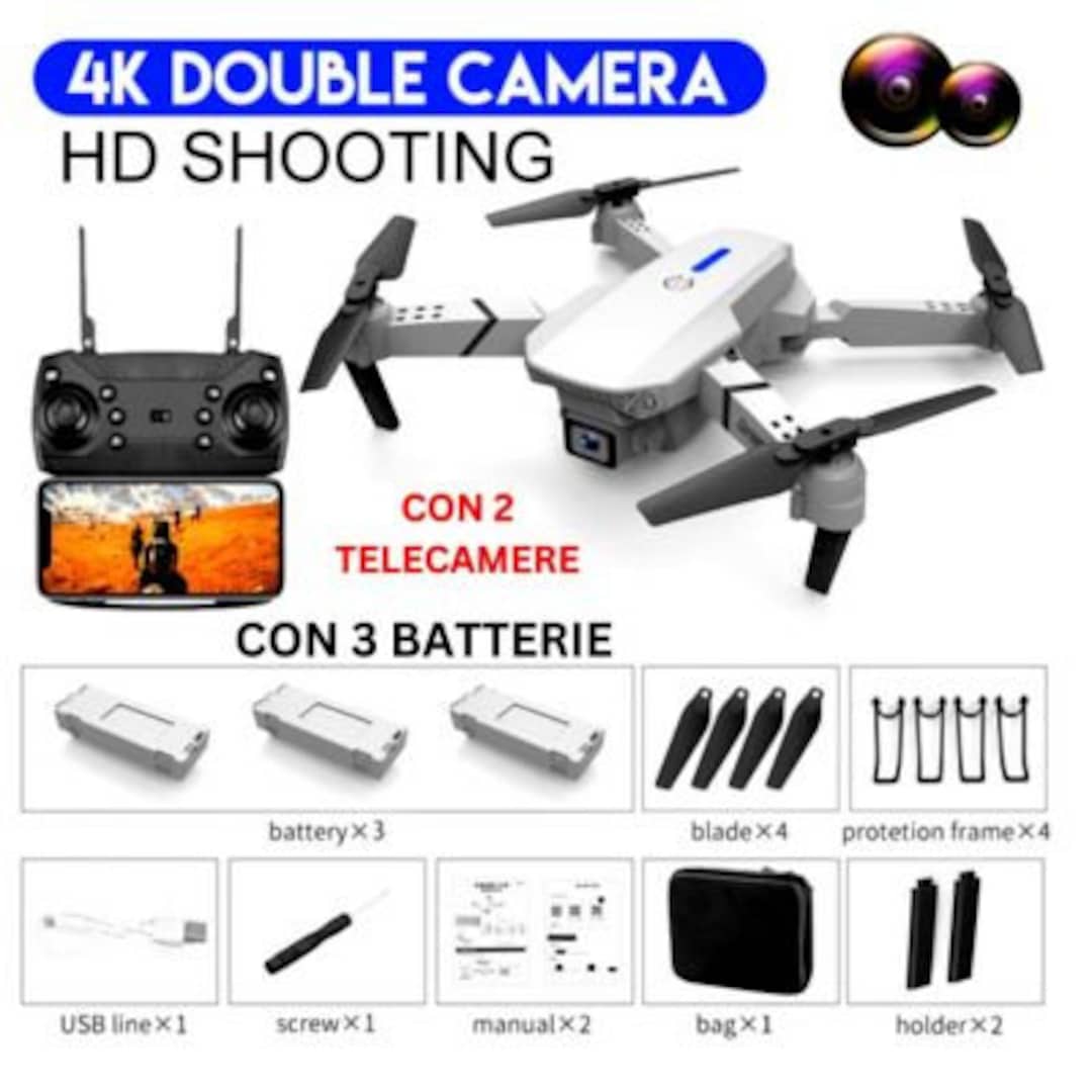 E88 PRO Drone With 2 1080P HD Cameras 2.4ghz Mini Drone - Etsy