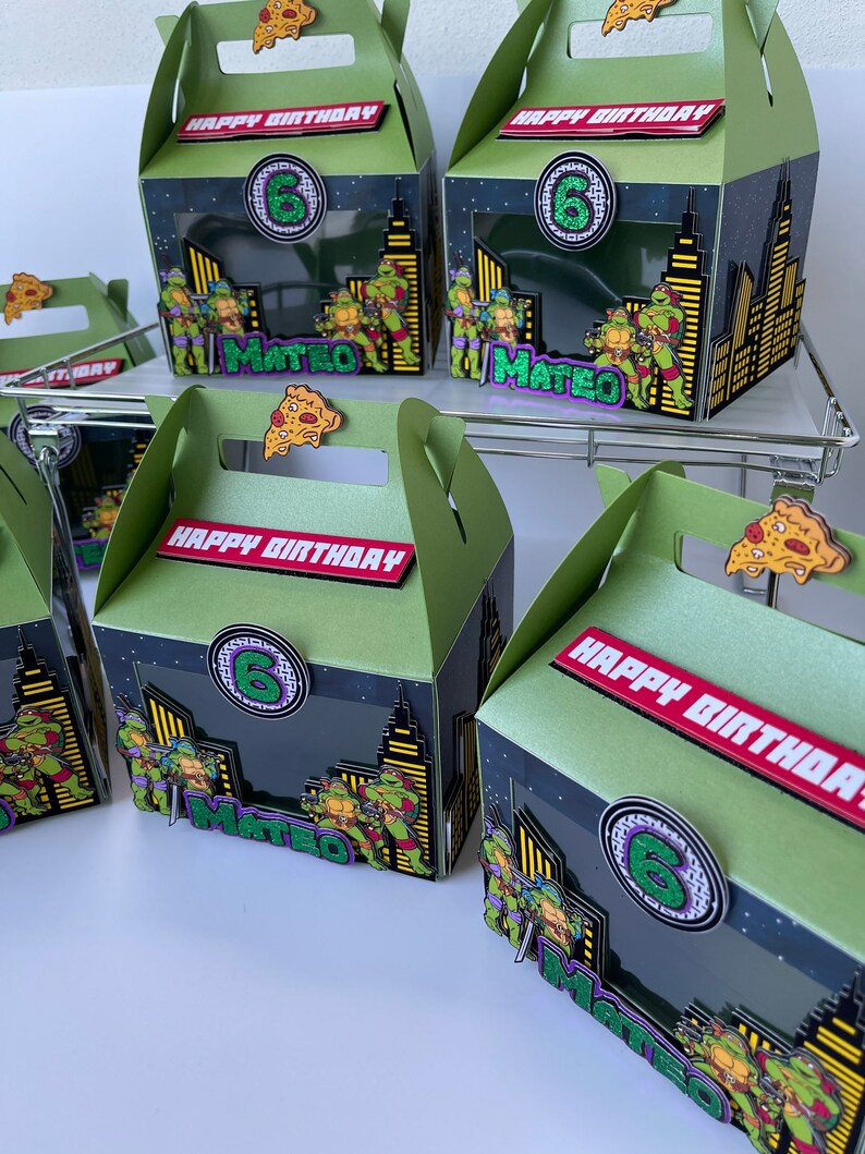 Ninja Turtle Inspired Favor Box Teenage Mutant Ninja Turtles - Etsy