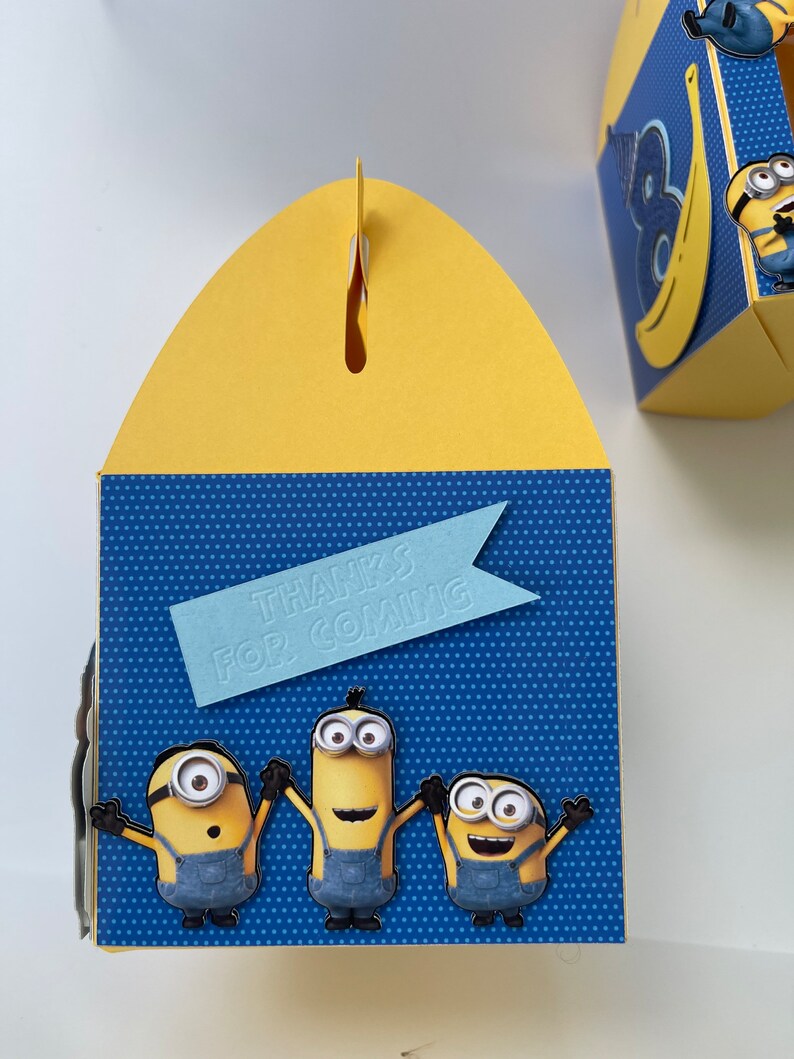 Minions Inspired Favor Box Minions Cake Topper Minions Party - Etsy