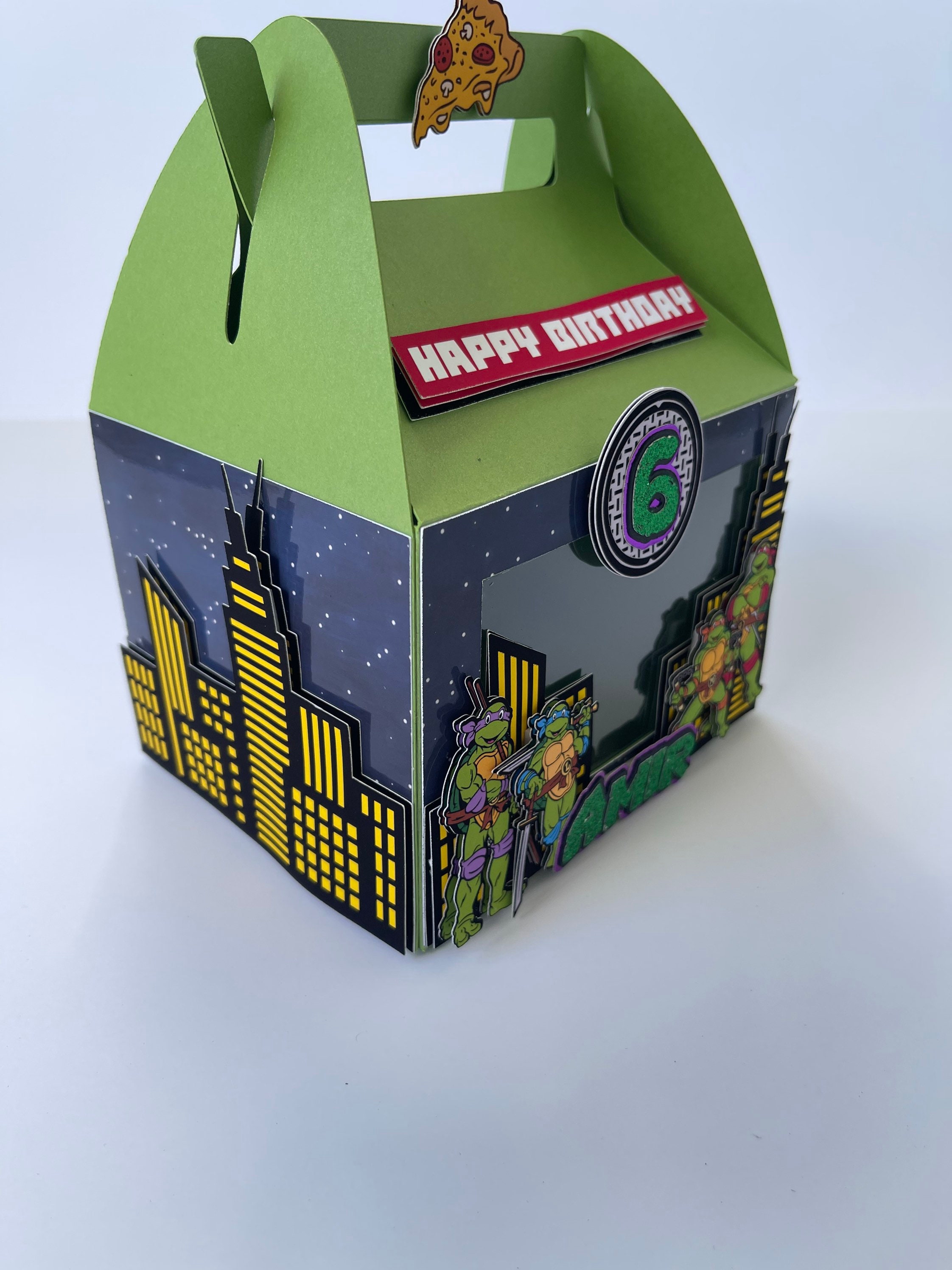 Ninja Turtle Inspired Favor Box, Teenage Mutant Ninja Turtles Favor Box ...